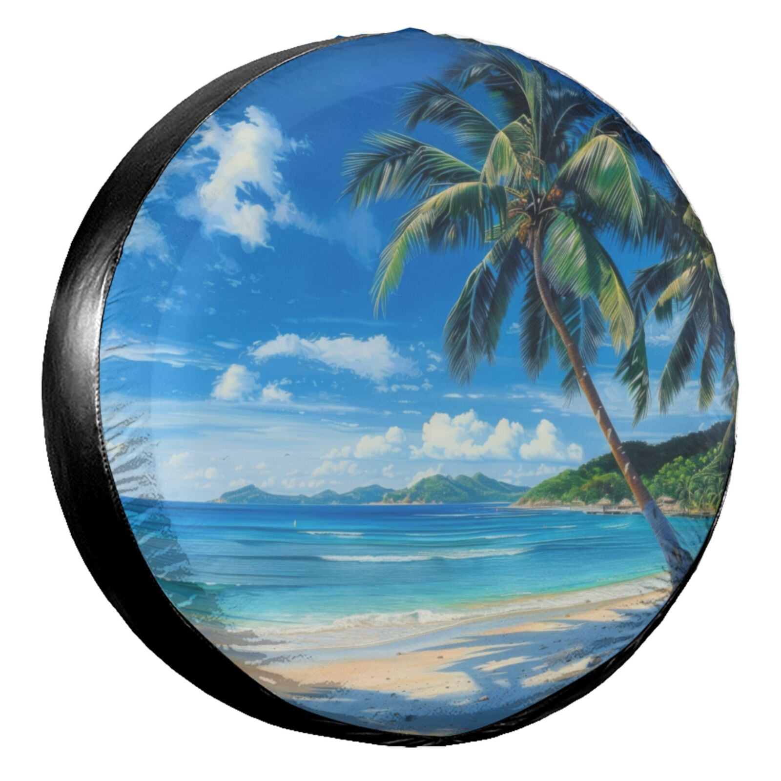 KAKALAD Tropical Beach Ocean Sea Palm Tree 01 Universal Spare Tire ...