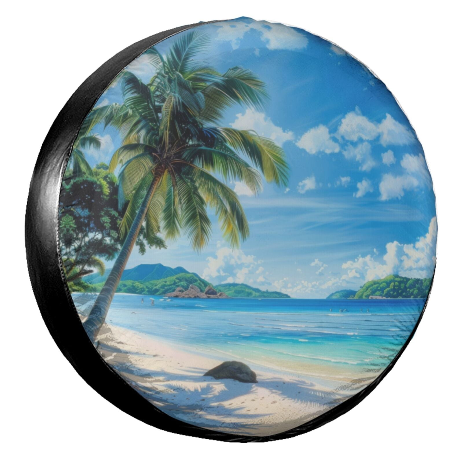 KAKALAD Tropical Beach Ocean Sea Palm Tree 04 Universal Spare Tire ...