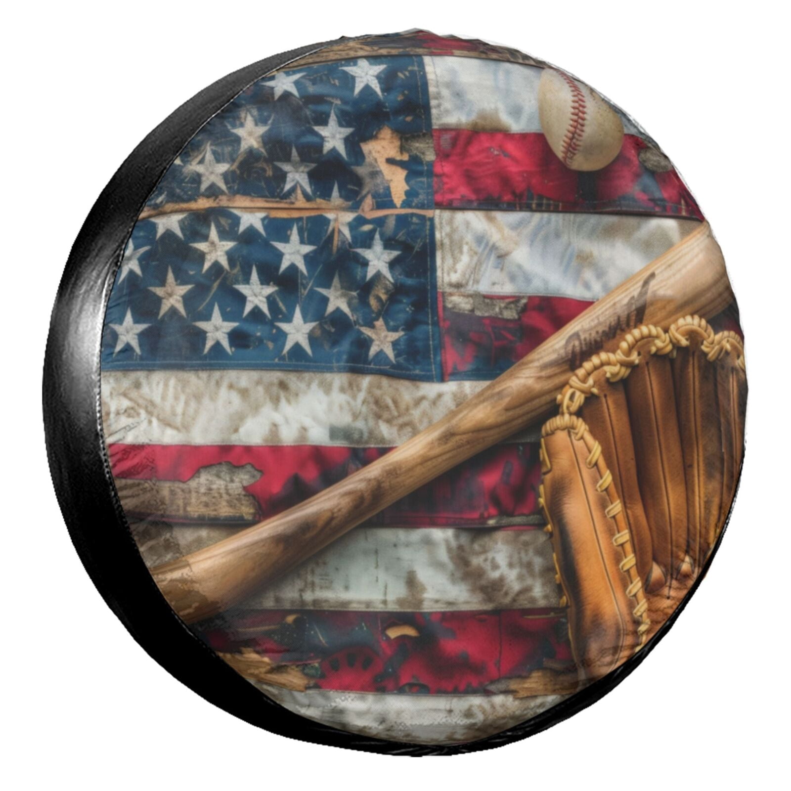 KAKALAD Vintage American Flag Baseball Bat 02 Universal Spare Tire ...