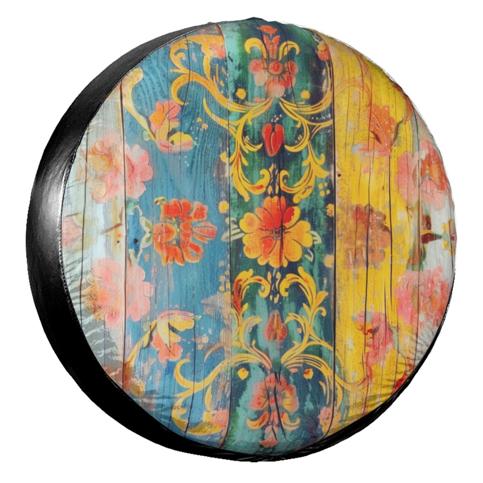 KAKALAD Vintage Colorful Artwork Painted On Wood Pattern 05 Universal ...
