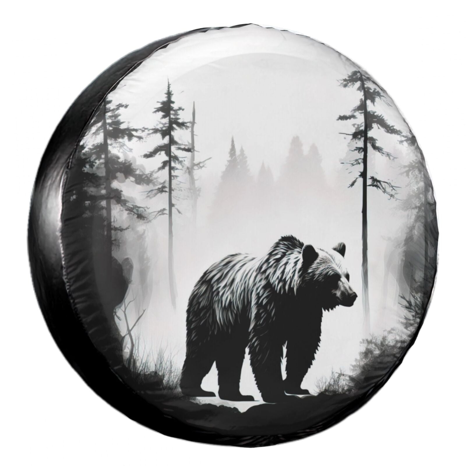KAKALAD Woods Forests Bear 06 Spare Tire Cover Universal Vehicle ...