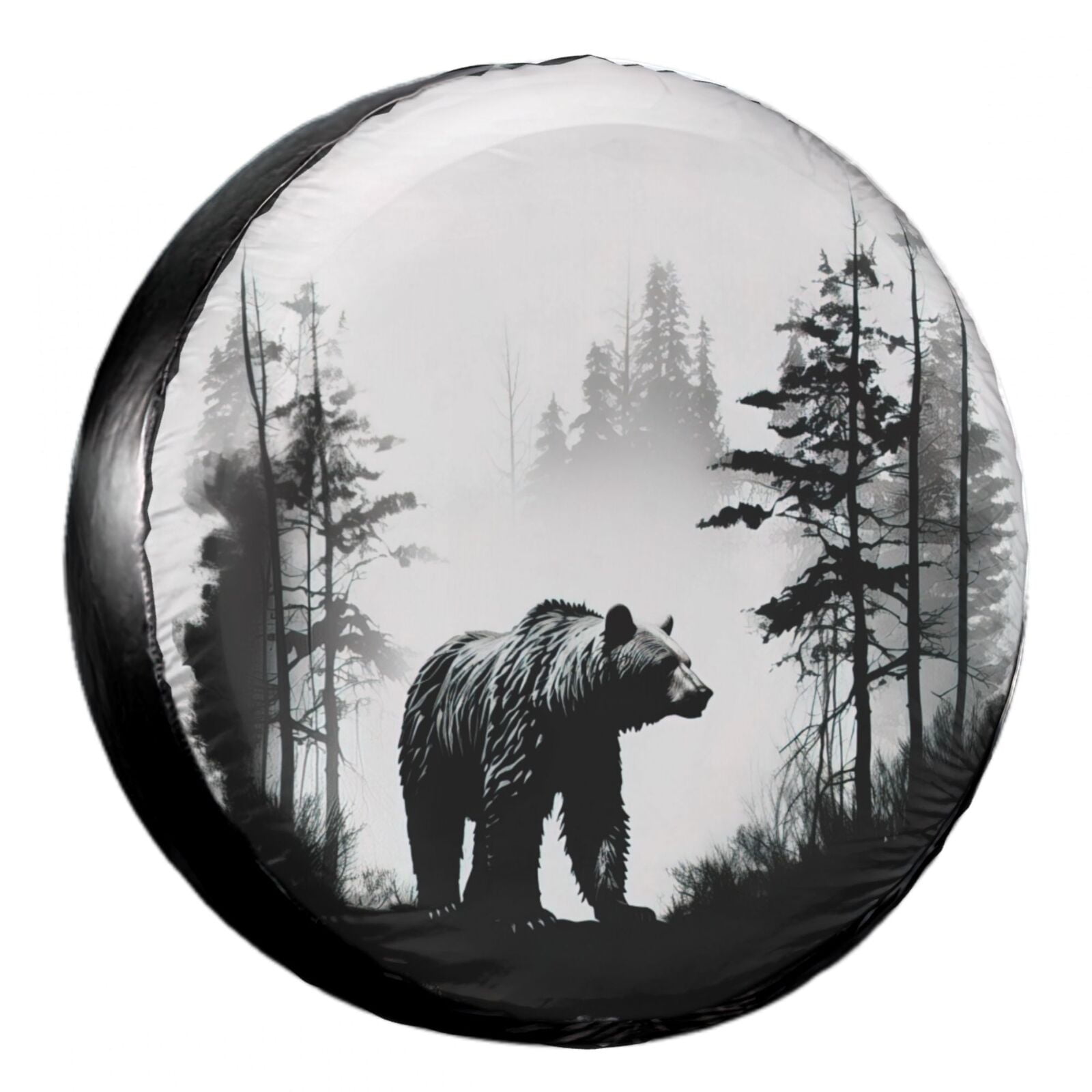 KAKALAD Woods Forests Bear 07 Spare Tire Cover Universal Car Vehicle ...