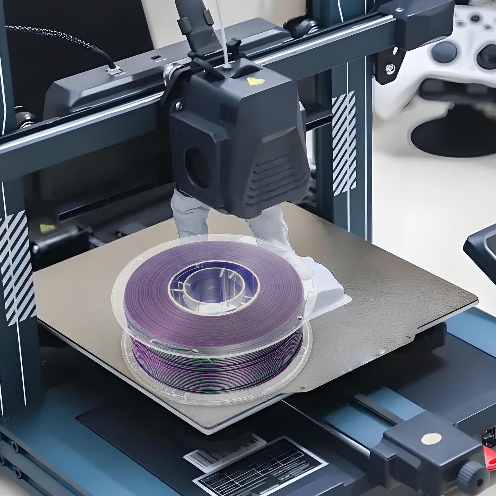KAKOWELY 1 Roll 3D Printer Blue Green Purple For Experienced Users ...