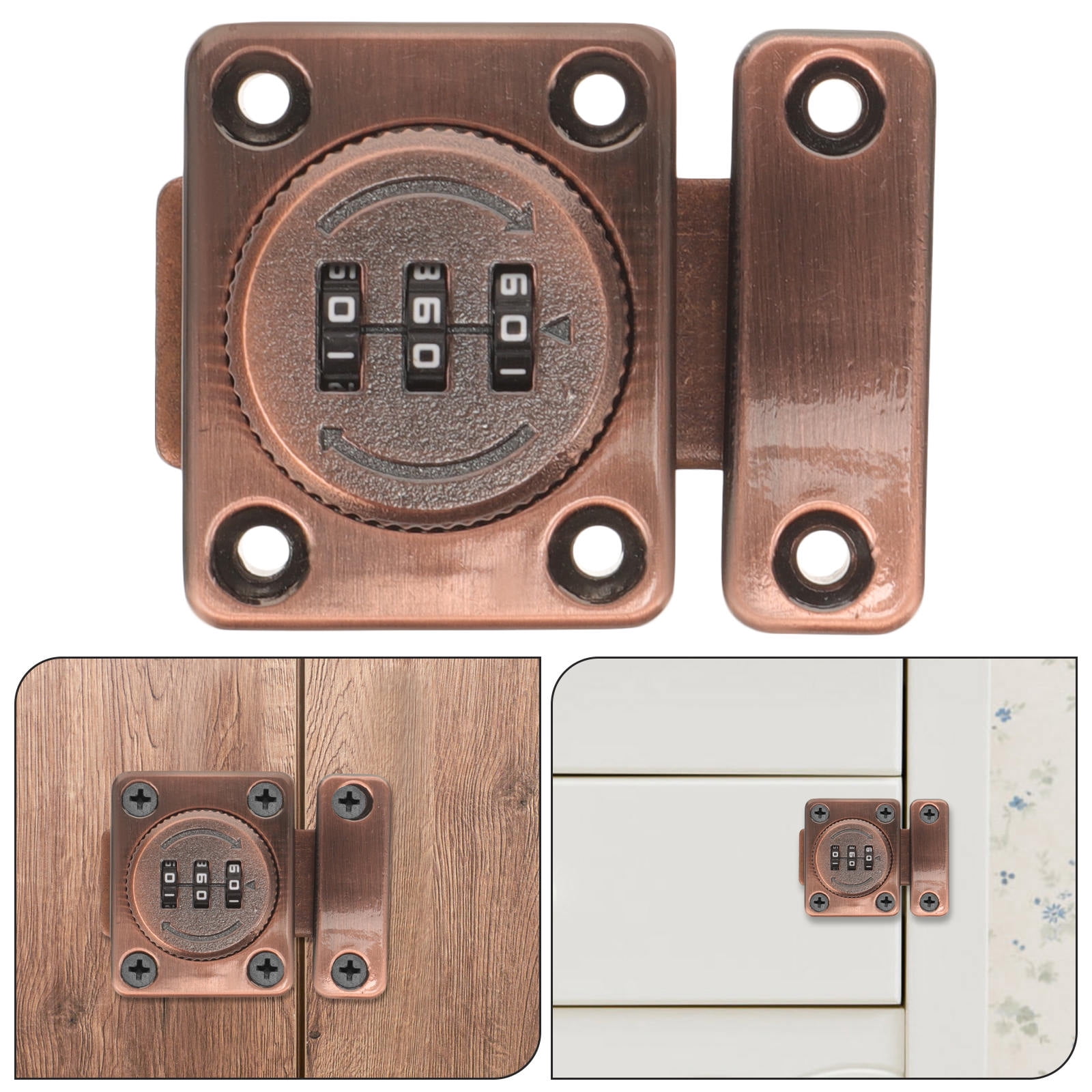 KAKOWELY 1 Set Combination Lock for Cabinet with Security Features in ...