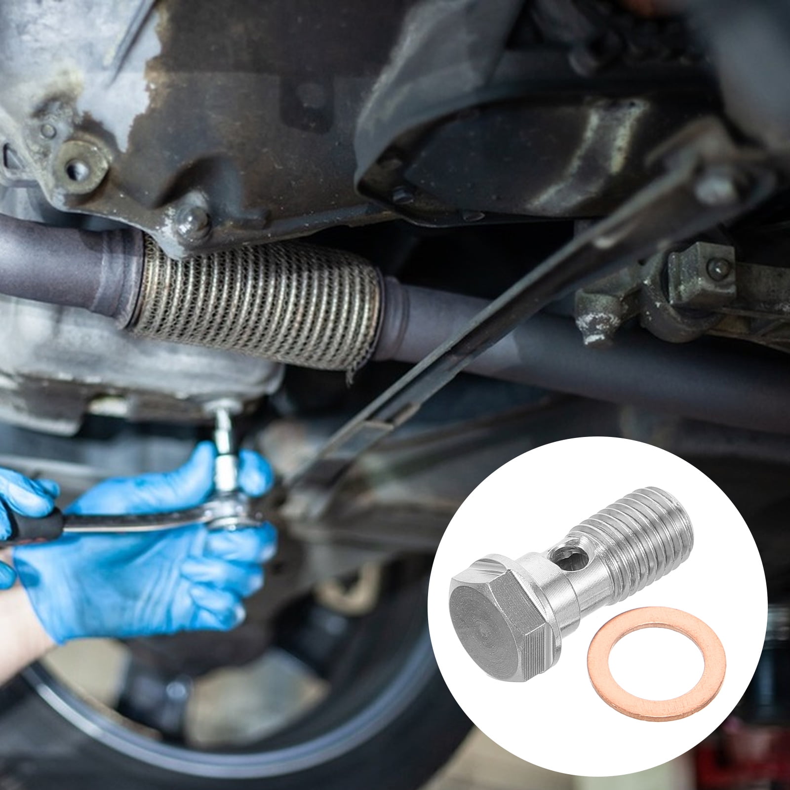 KAKOWELY 1 Set Disc Brake Bolt Hexagonal Socket Hollow Design for ...