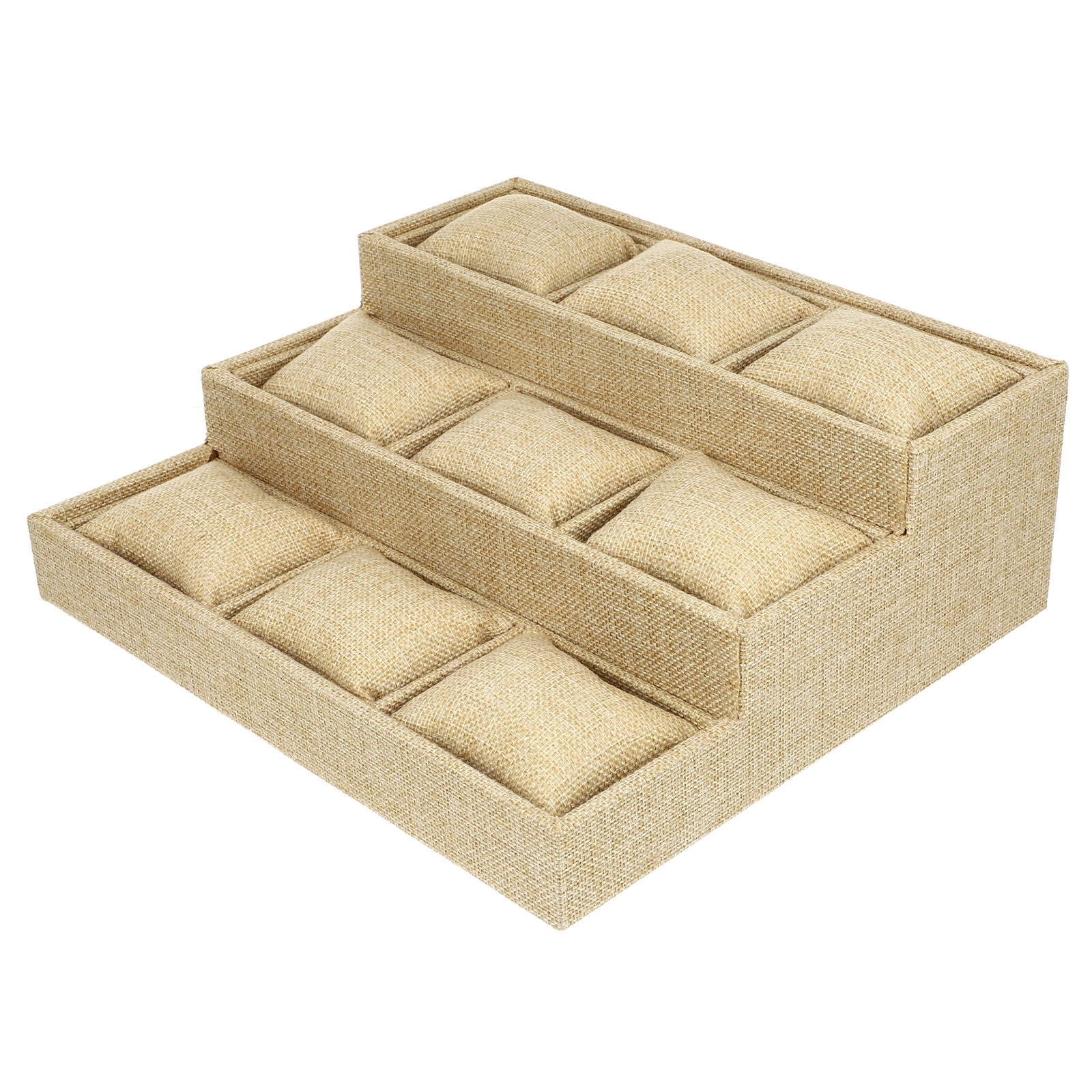 KAKOWELY 1 Set Watch Display Tray With Multi-Grids And Trapezoidal ...