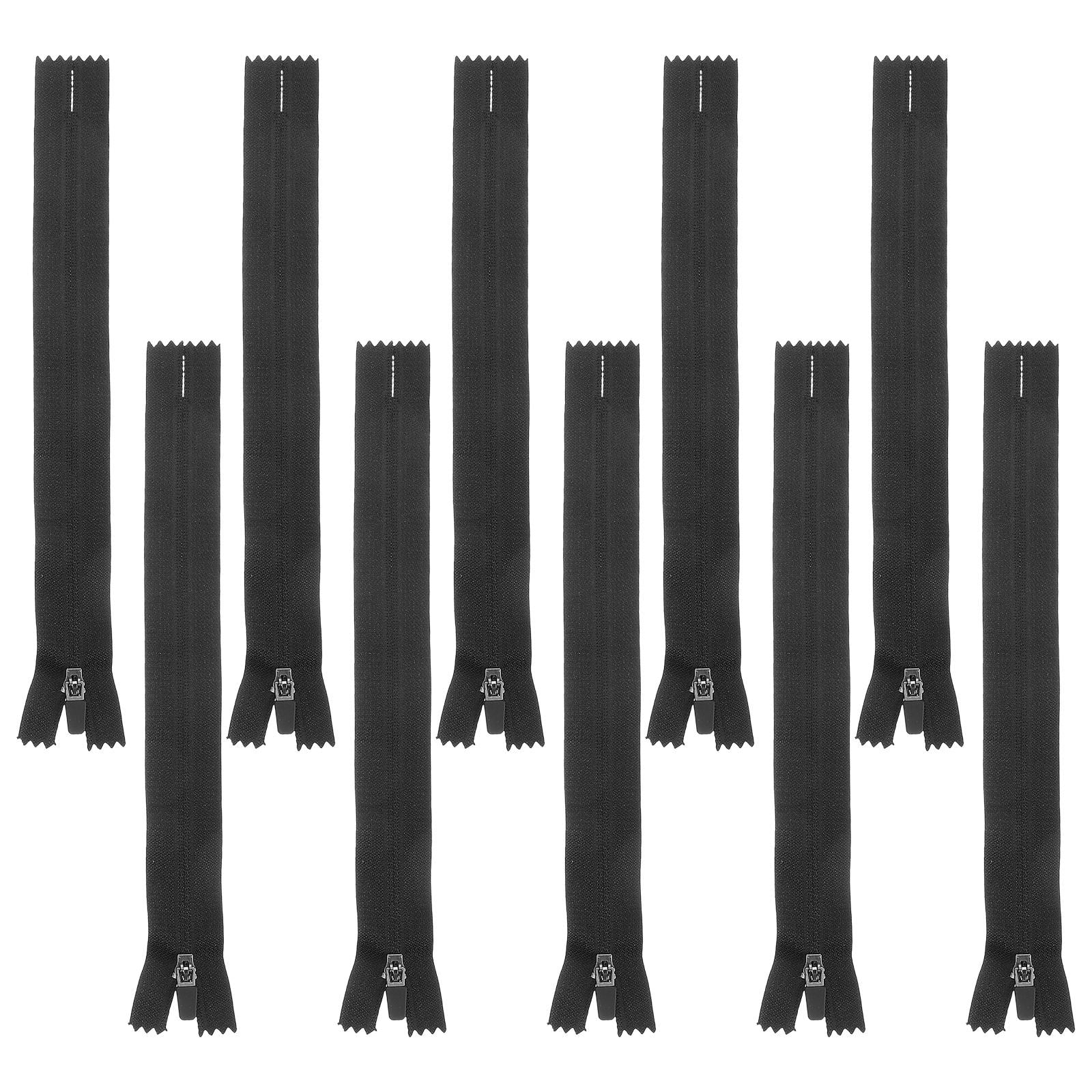 KAKOWELY 10Pcs Black Nylon Zipper for Sewing and Garment Accessories ...