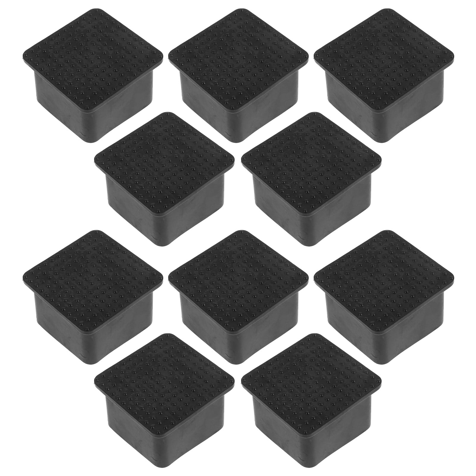 KAKOWELY 10Pcs Furniture Feet Protectors Black Pvc Rubber Chair Leg ...