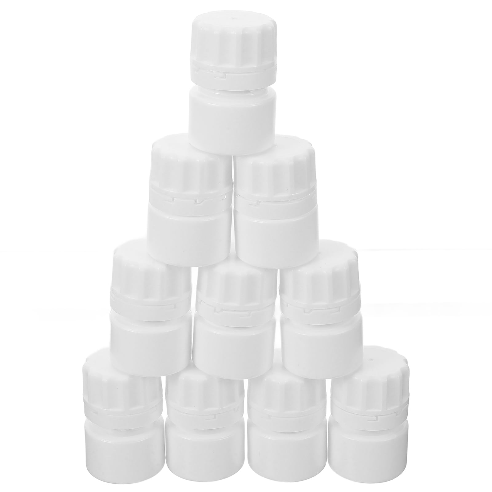 KAKOWELY 10Pcs White Square Empty Bottle Holder for Plastic Sample ...