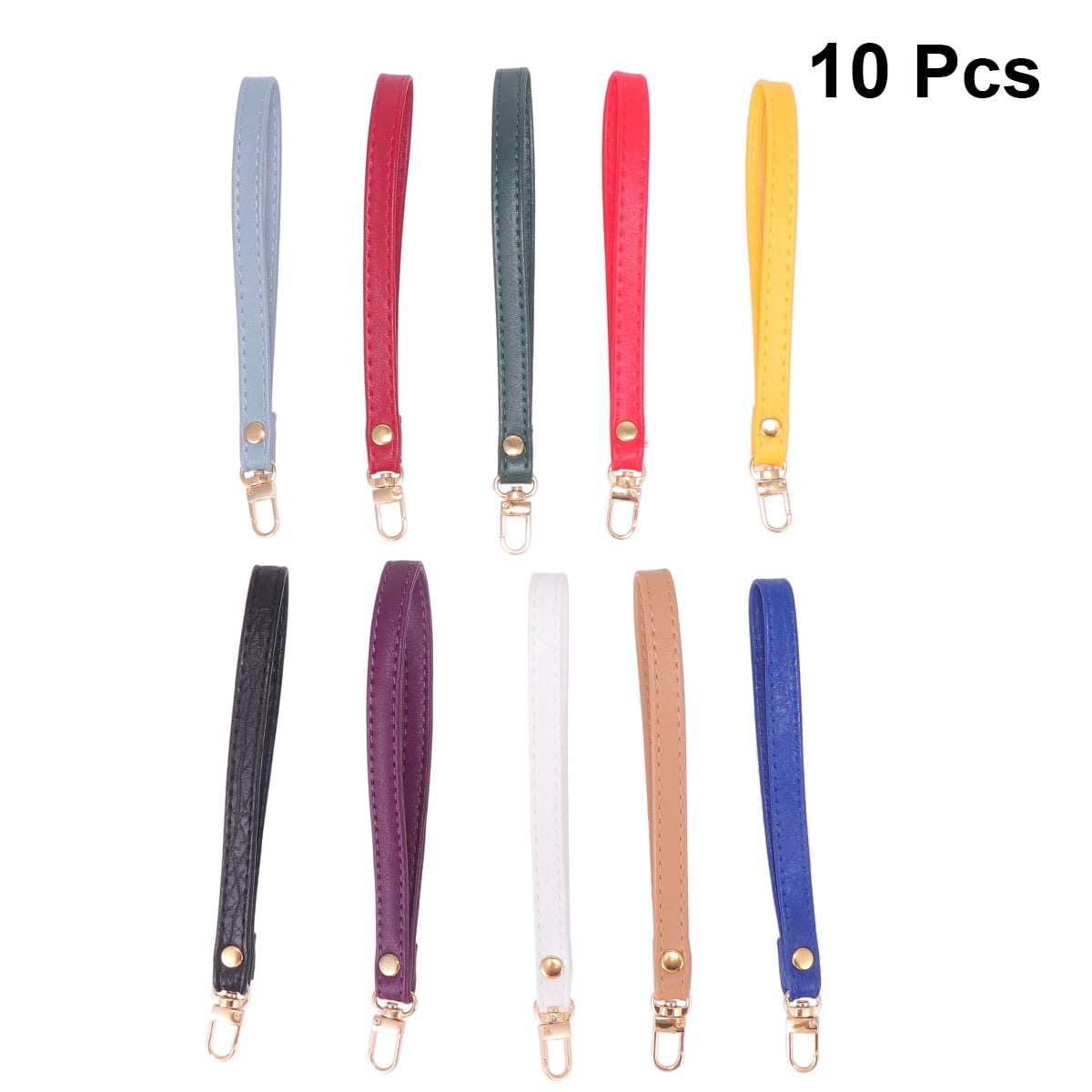 KAKOWELY 10Pcs Wristlet Wallet in White Pu Leather with Rectangular ...