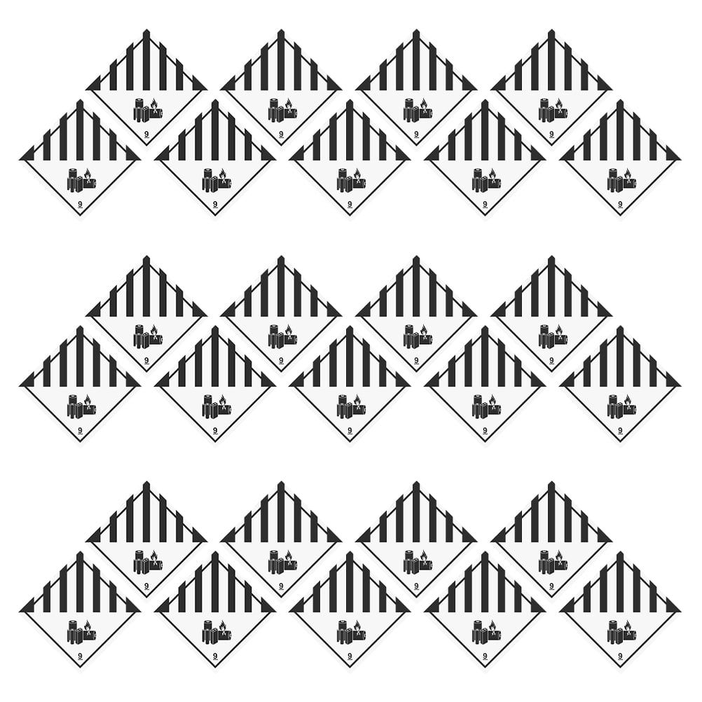 KAKOWELY 150Pcs Waterproof Material Battery Caution Labels for Lithium ...
