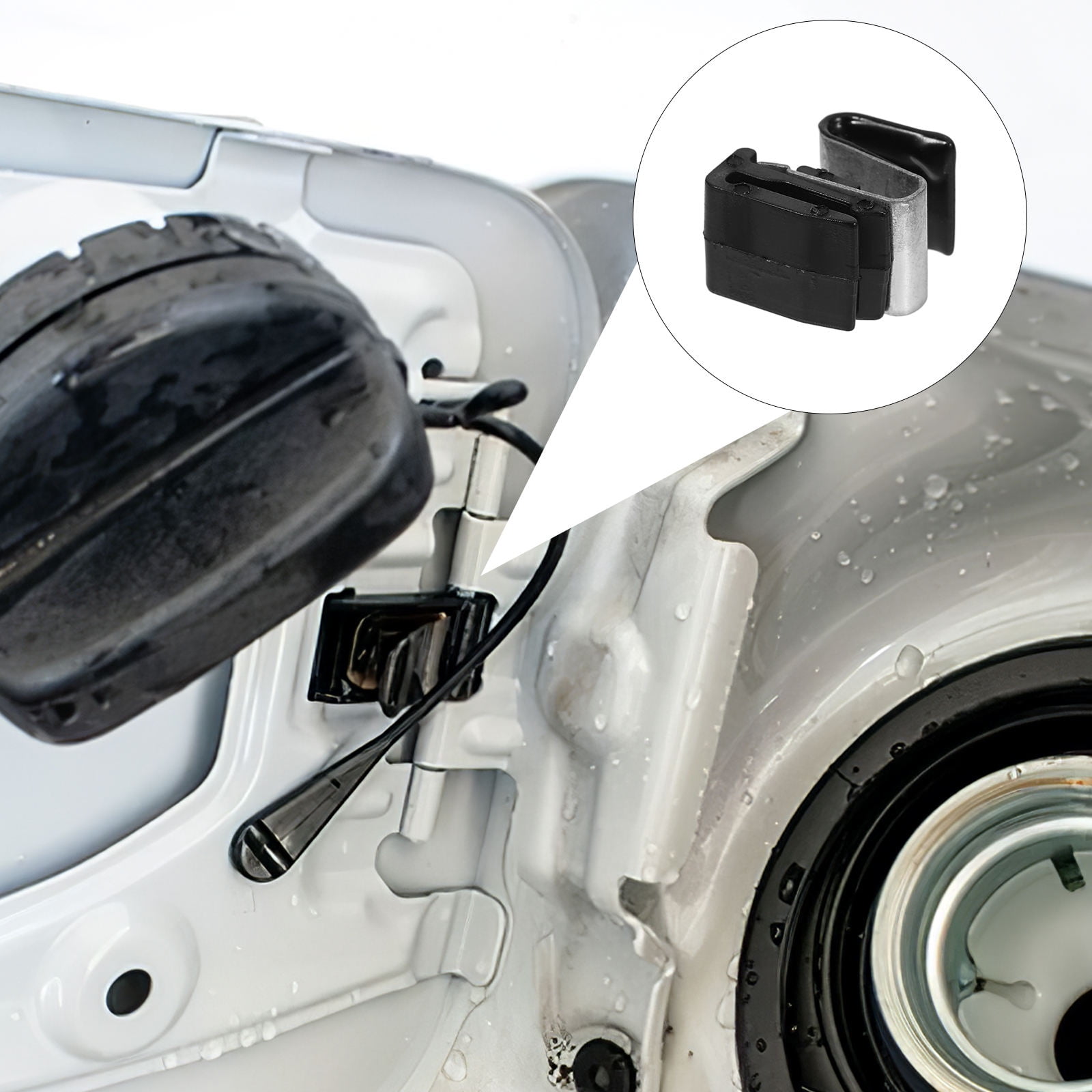 KAKOWELY 1Pack Aluminum Alloy Gas Door Spring Clip For Drivers Ensures ...