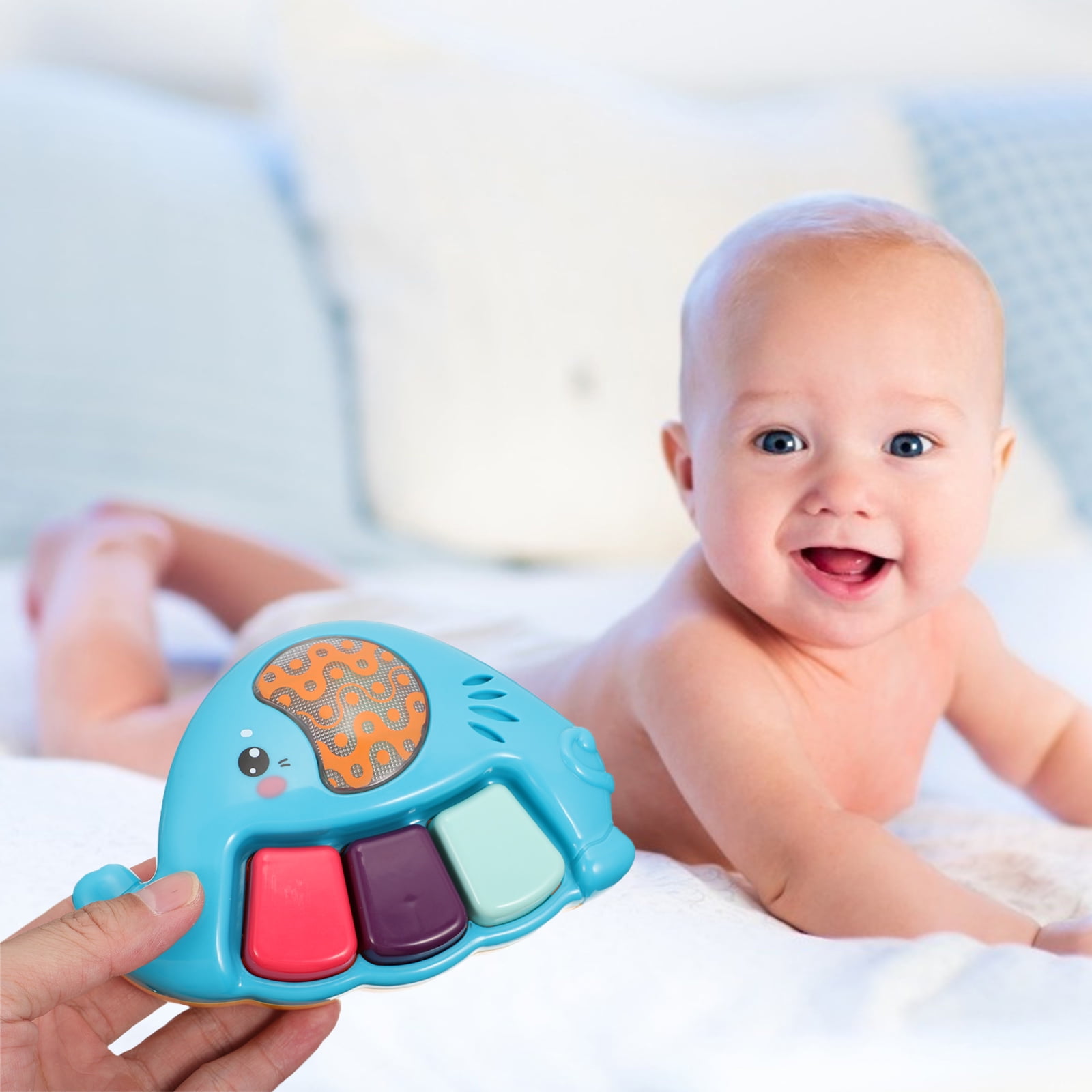 KAKOWELY 1Pack Baby Instruments Drum Shape Plastic Material for Infants ...