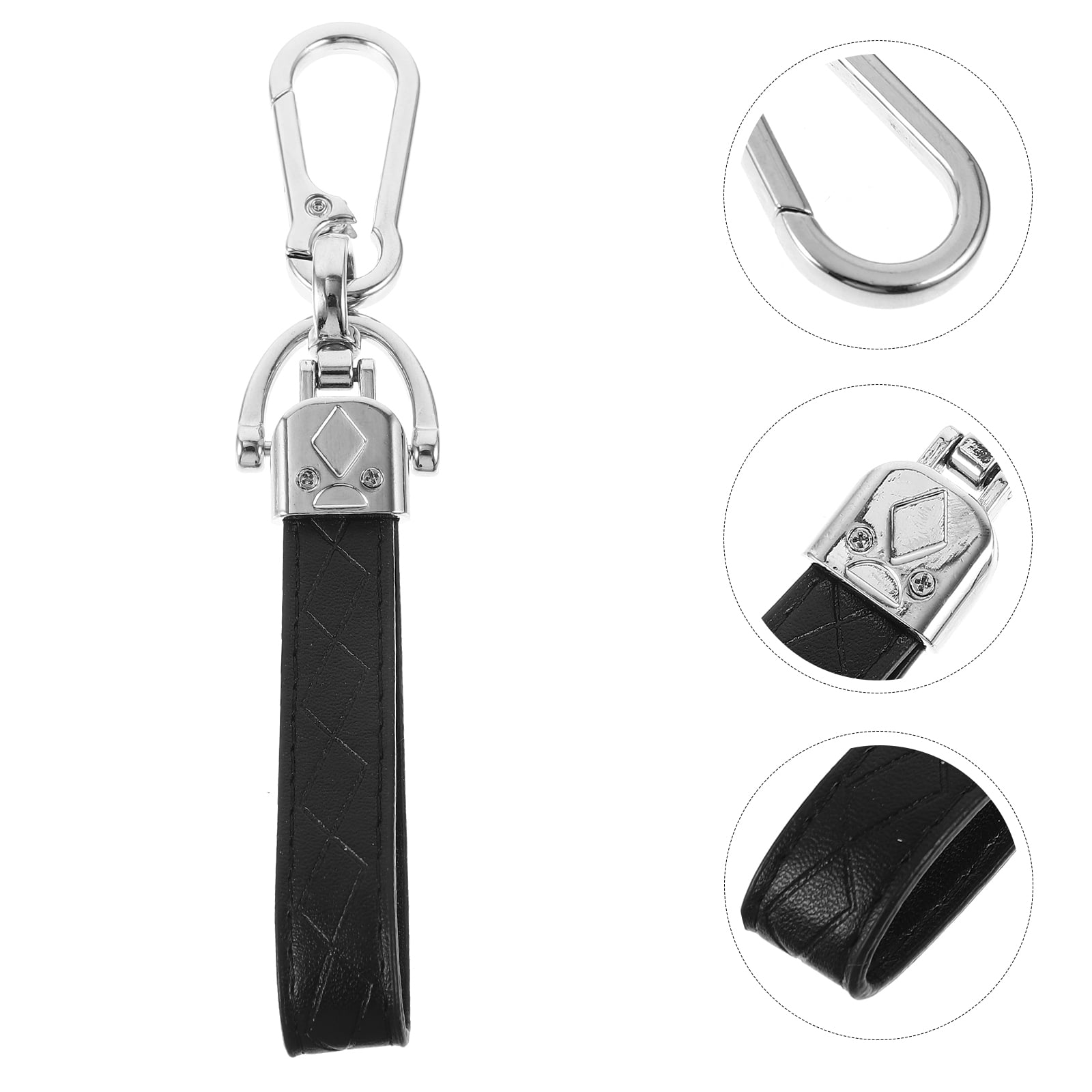 KAKOWELY 1Pack Metal Key Chain for Men with D-Shape Buckle Design ...