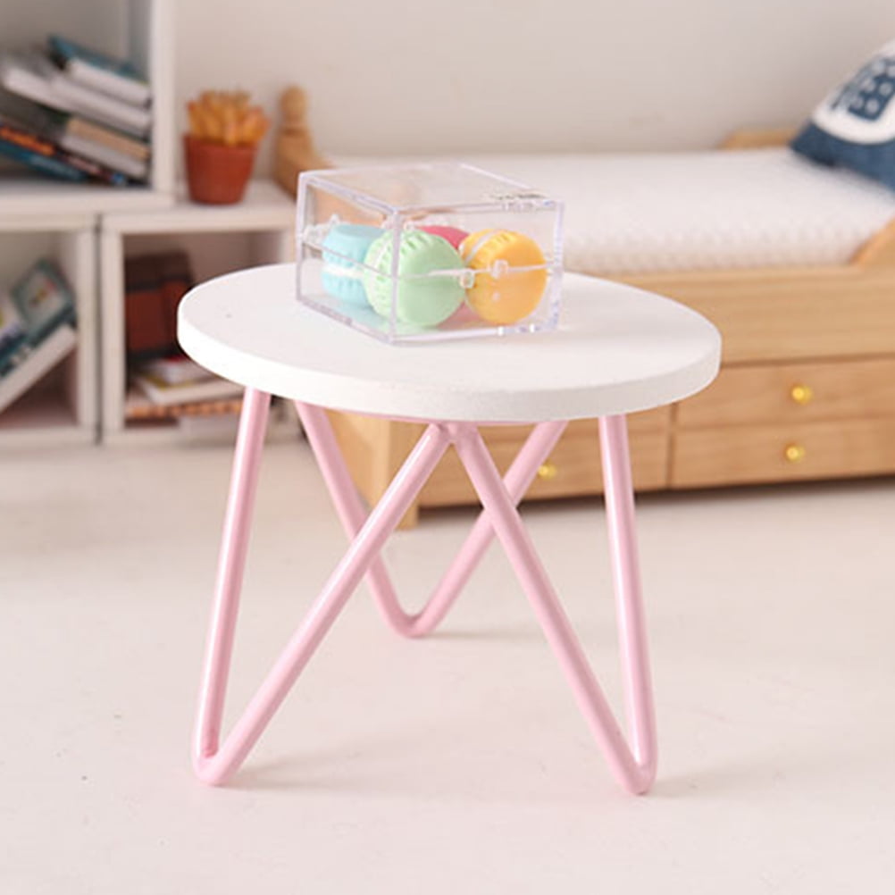 KAKOWELY 1Pack Miniature Table For Miniature Side Tables Crafts 8x8x7 ...