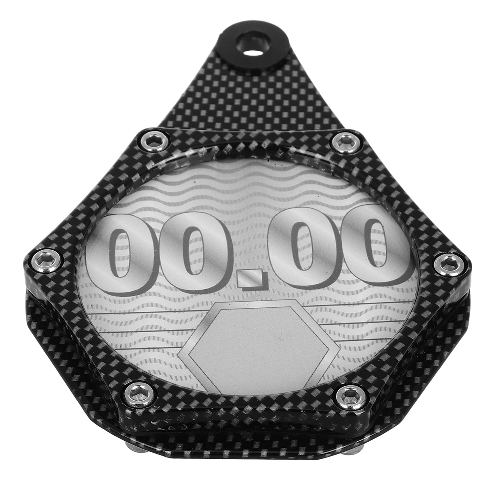 KAKOWELY 1Pack Motorcycle Tag Holder Black Aluminum Alloy Hexagonal ...