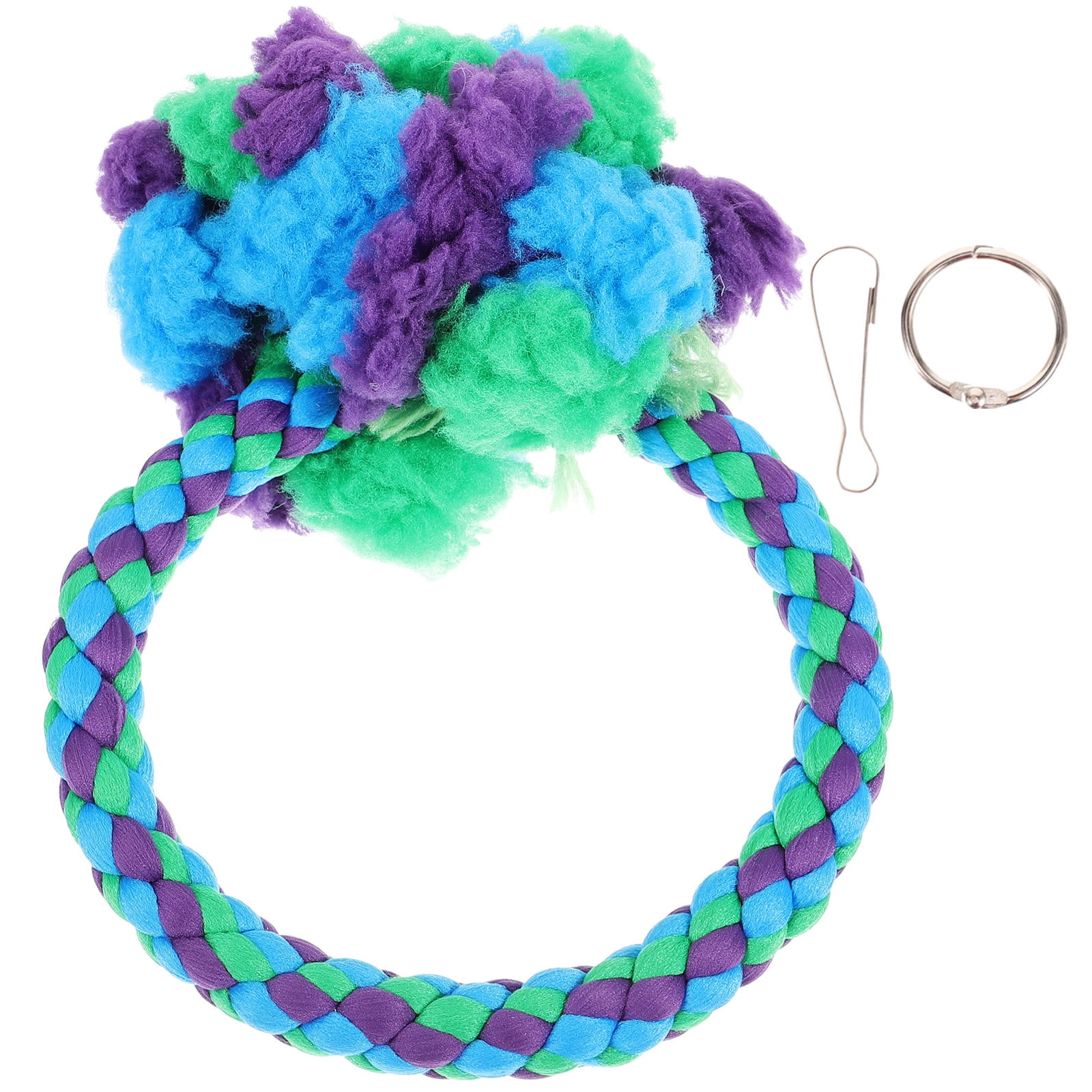 KAKOWELY 1Pack Parrot Cotton Rope Swing Assorted Color Bird Cage Toy 7 ...