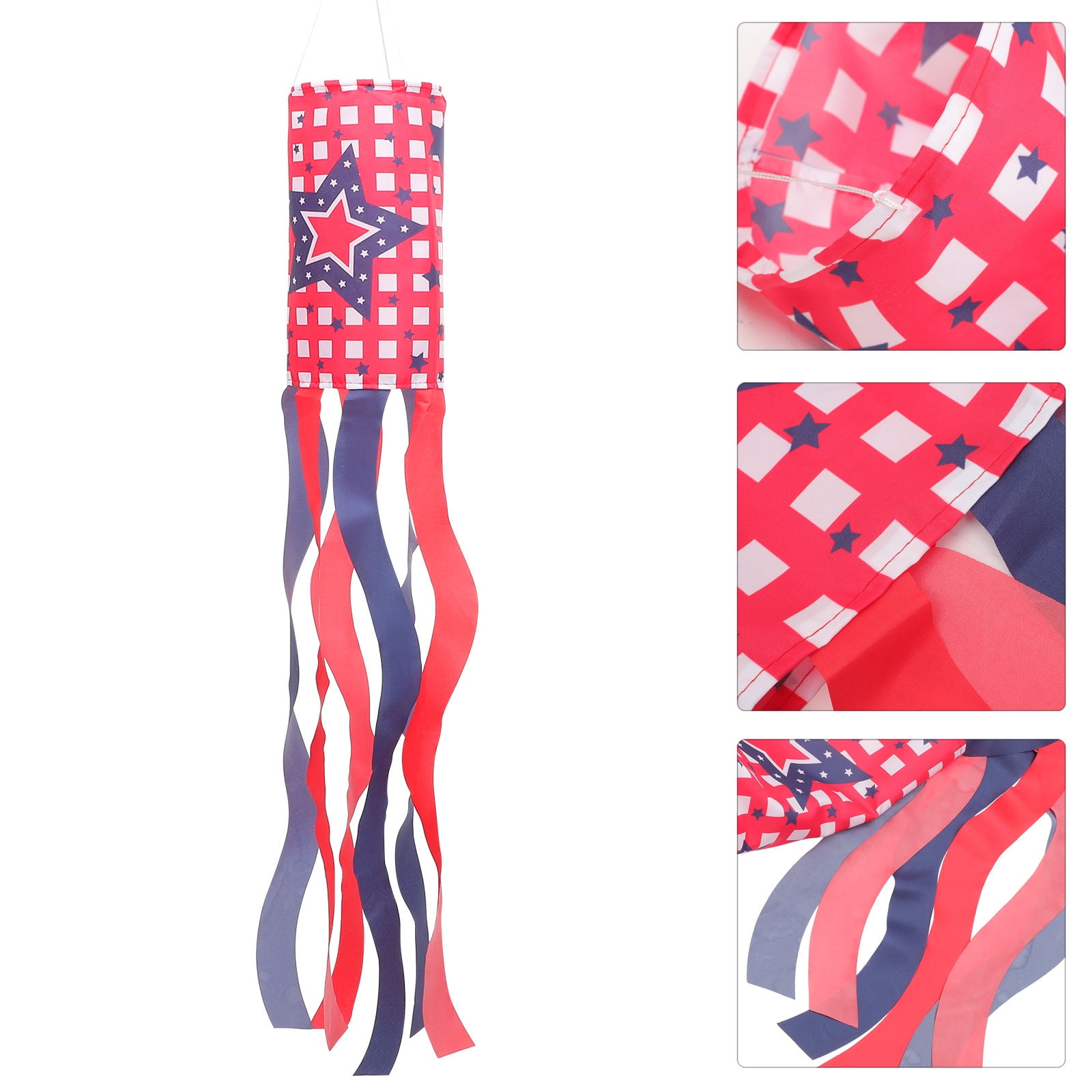 KAKOWELY 1Pack Patriotic American Flag Garland for Memorial Day and ...