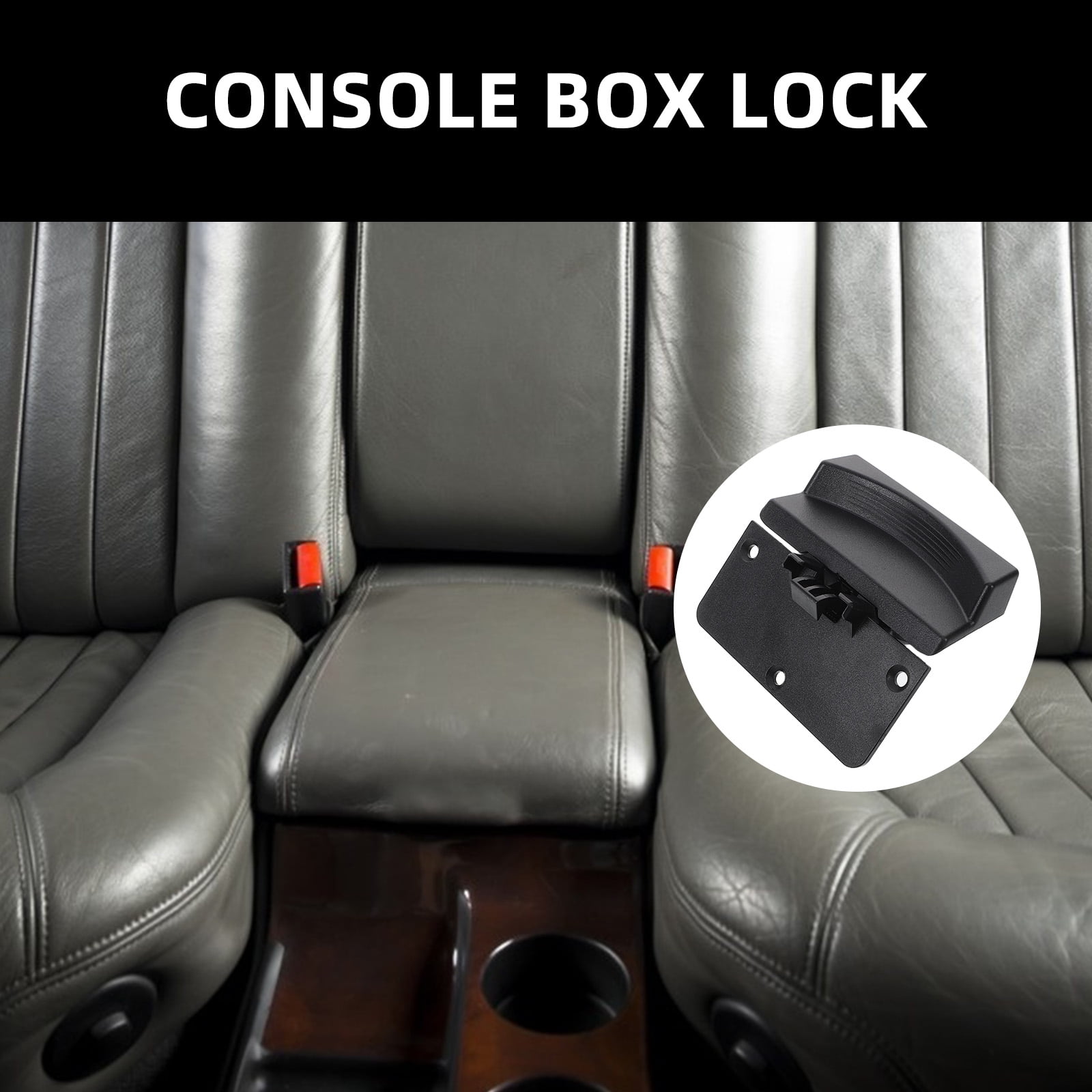 KAKOWELY 1Pcs Black ABS Center Console Armrest Latch for Vehicle ...