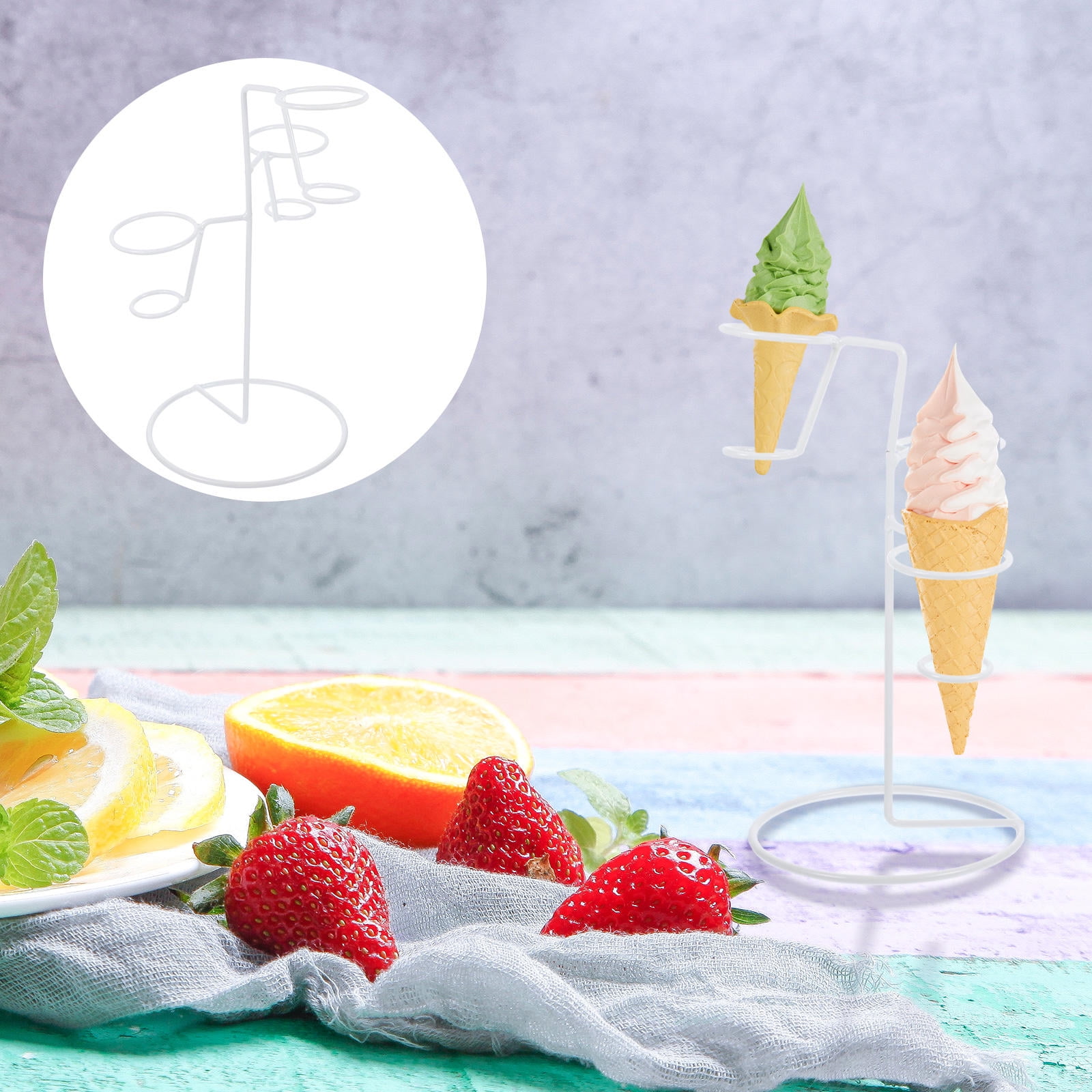 KAKOWELY 1Pcs Iron Ice Cream Shelf Display Rack for Baby Showers and ...