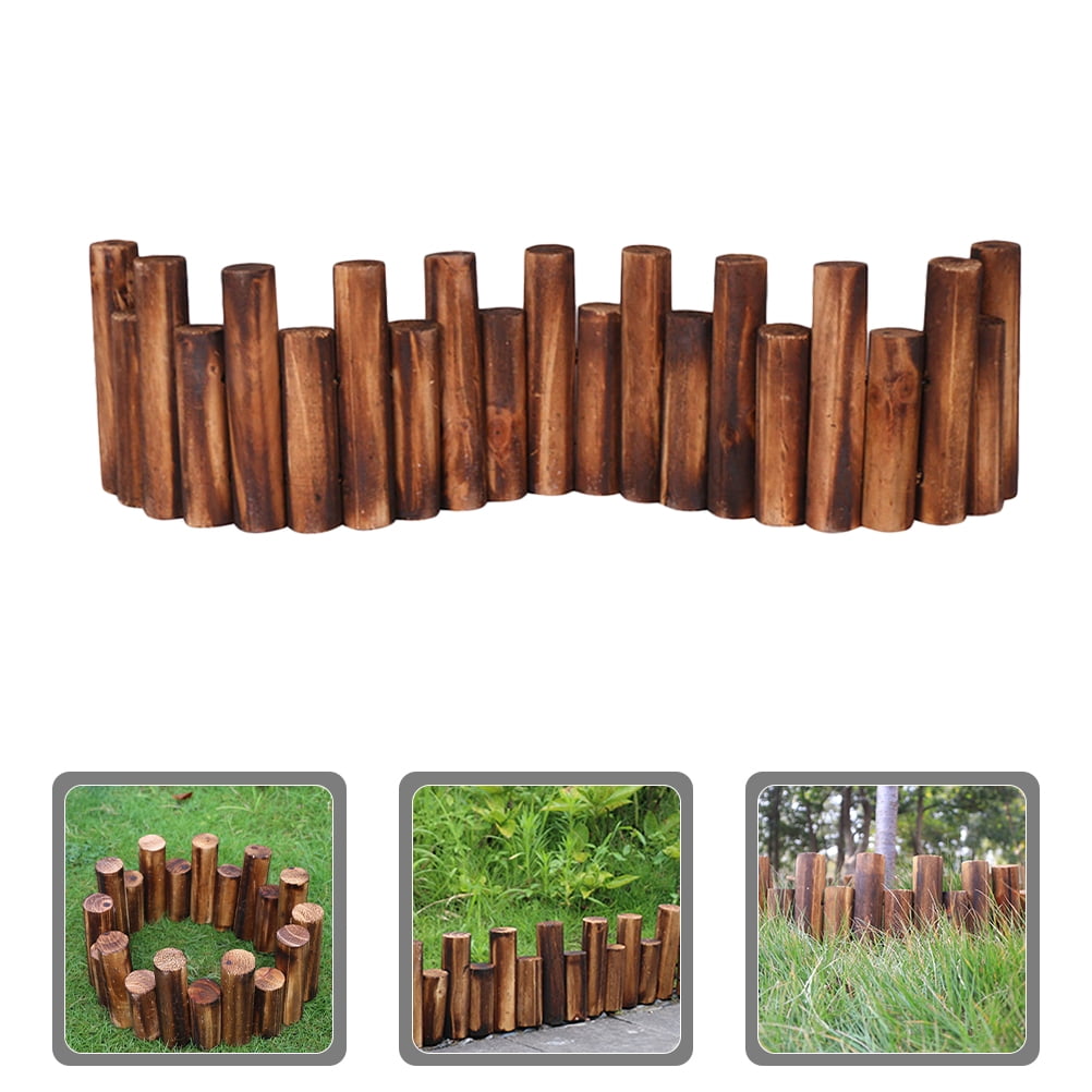 KAKOWELY 1Pcs Light Brown Wood Fence For Yard And Terrace Decorative ...