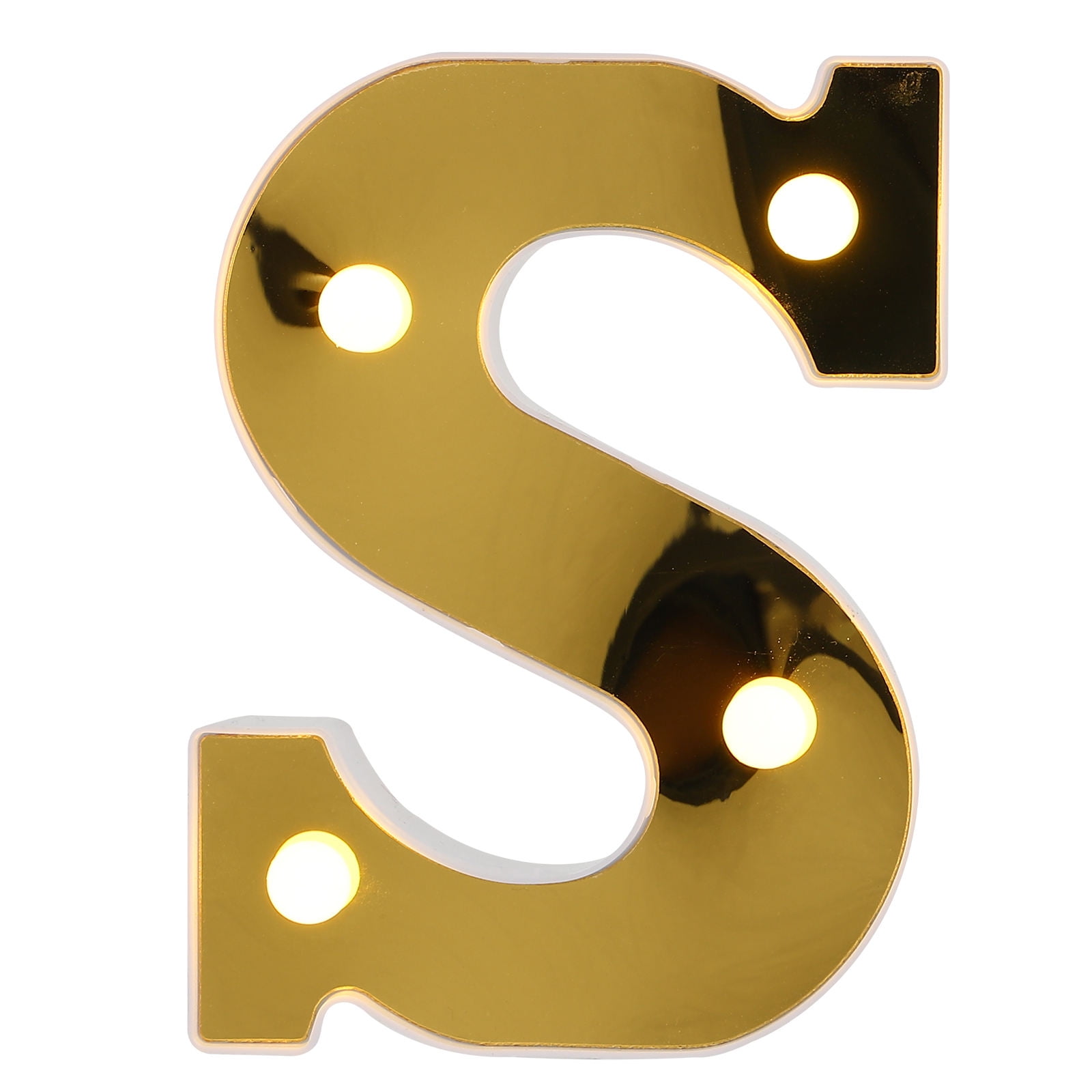 KAKOWELY 1Pcs White S Shape Letter S Model Light for Wedding Led Sign ...