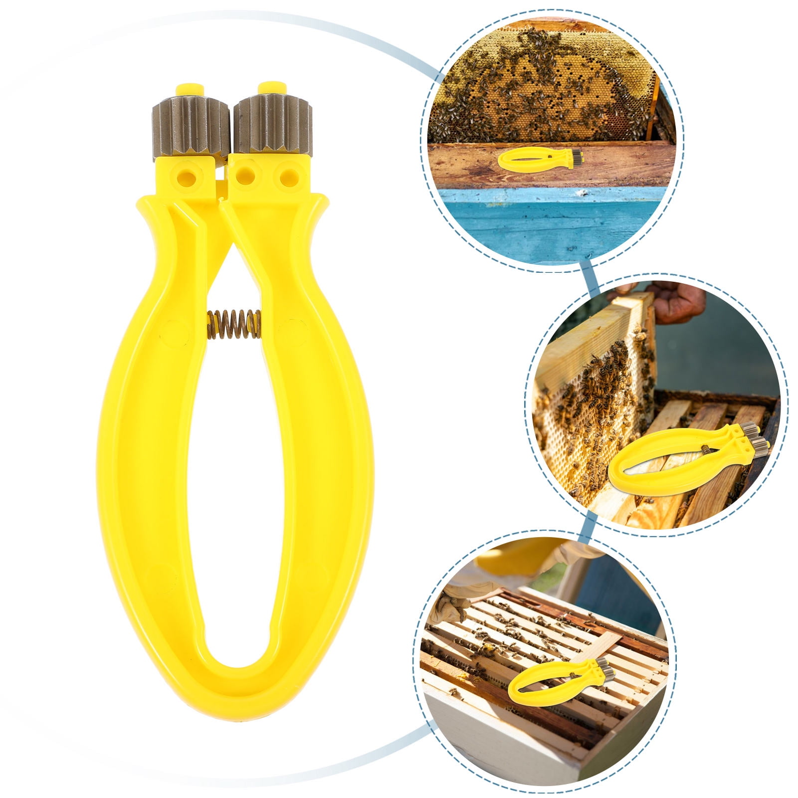 KAKOWELY 1Pcs Yellow Plastic Metal Beekeeping Equipment Beehive Cable ...