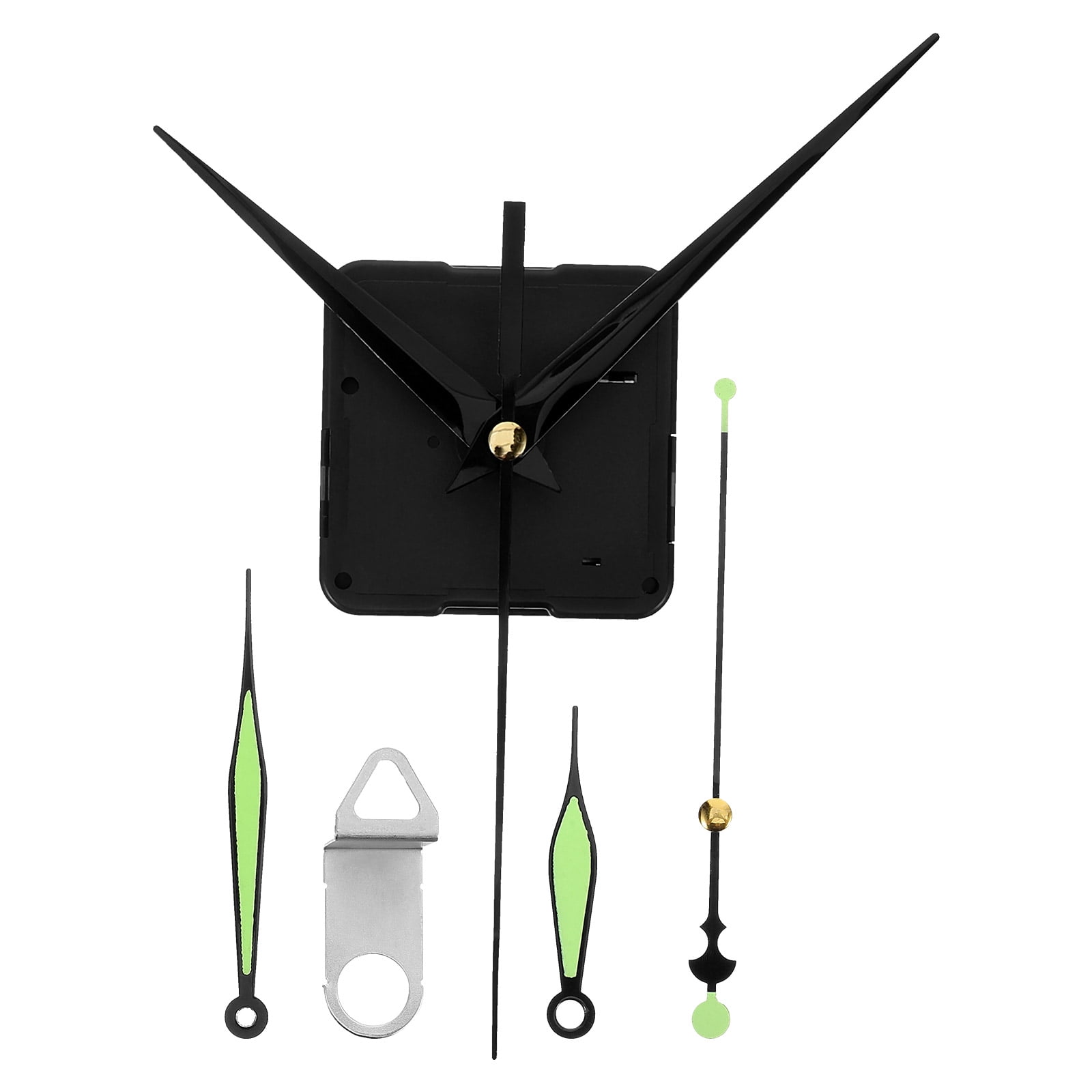 KAKOWELY 1Set Clock Mechanism Kits Metal and Plastic Round Shape for ...