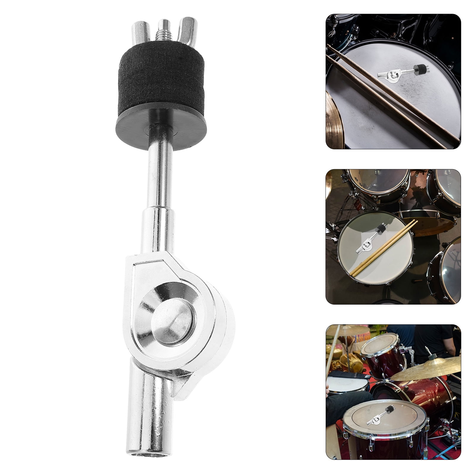 KAKOWELY 1Set Cymbal Stacker Mount Silver for Drum Stand Accessories ...