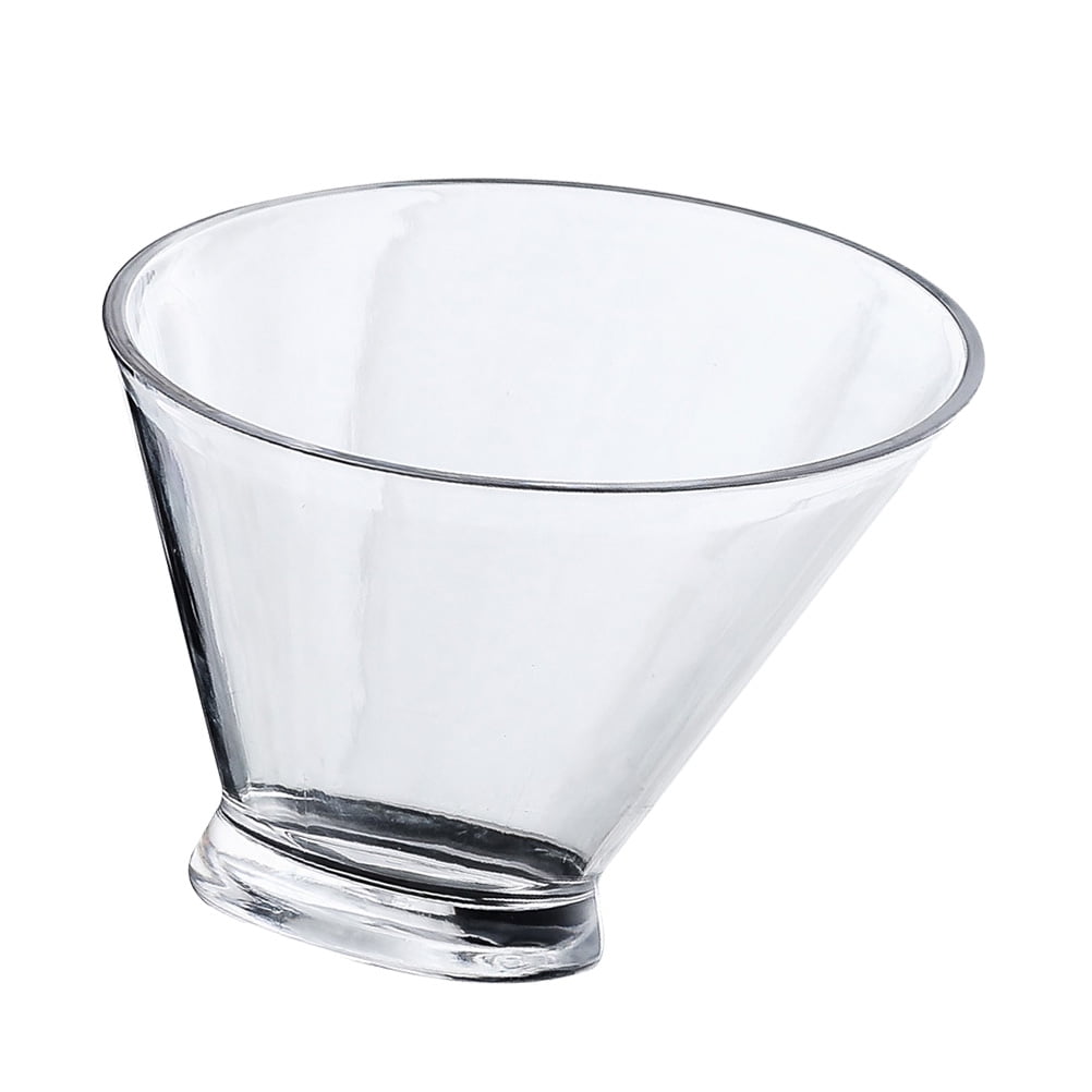KAKOWELY 1Set Fruit Vegetable Bowl Modern Design Acrylic Clear Cut ...