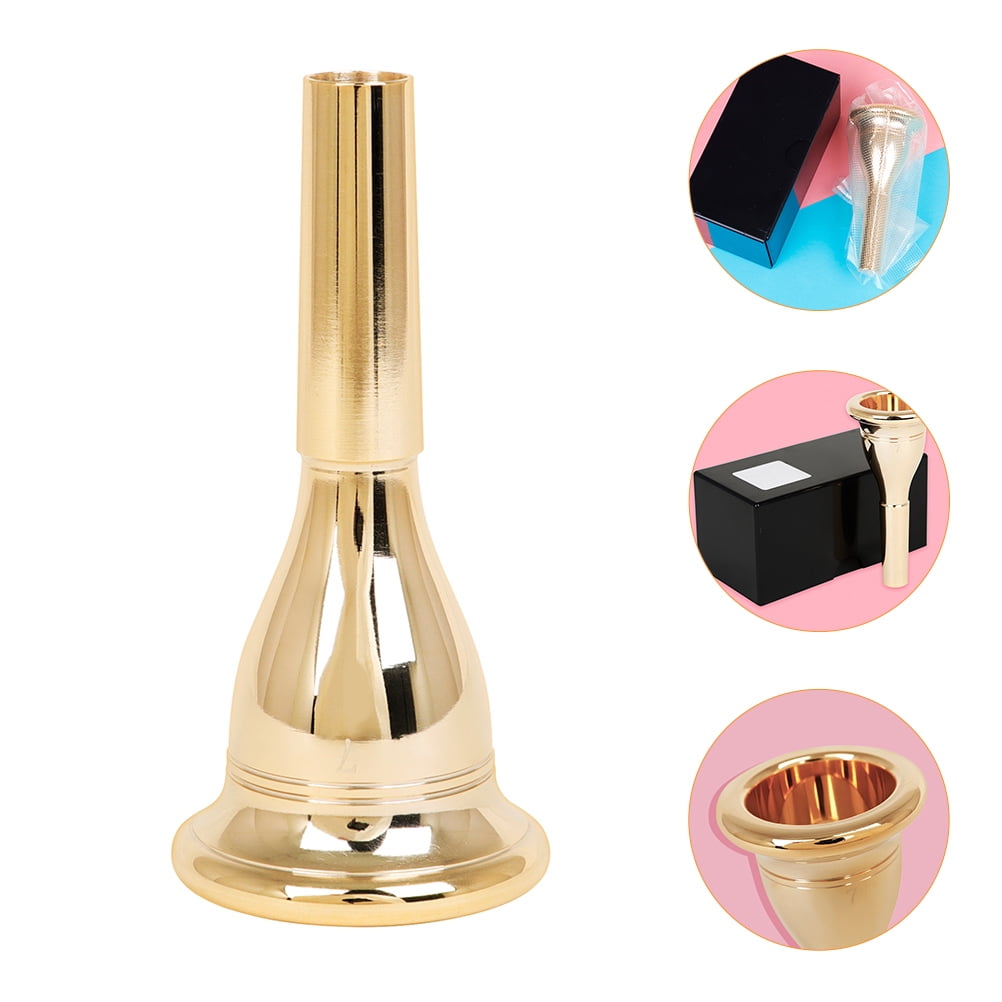 KAKOWELY 1Set Tuba Mouthpiece in Golden Color with Brass Material for ...