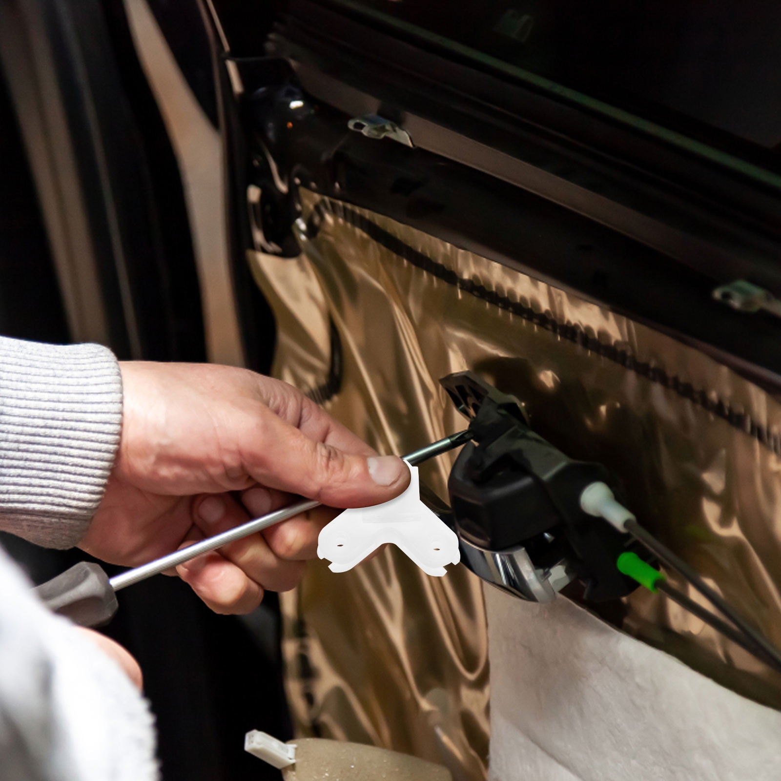 KAKOWELY 1Set White Plastic Door Lift Rod Clip for Car Maintenance and ...