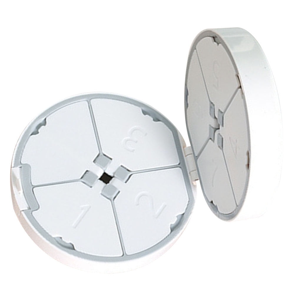 KAKOWELY 1Set White Rectangular Travel Pill Organizer ABS Material For ...