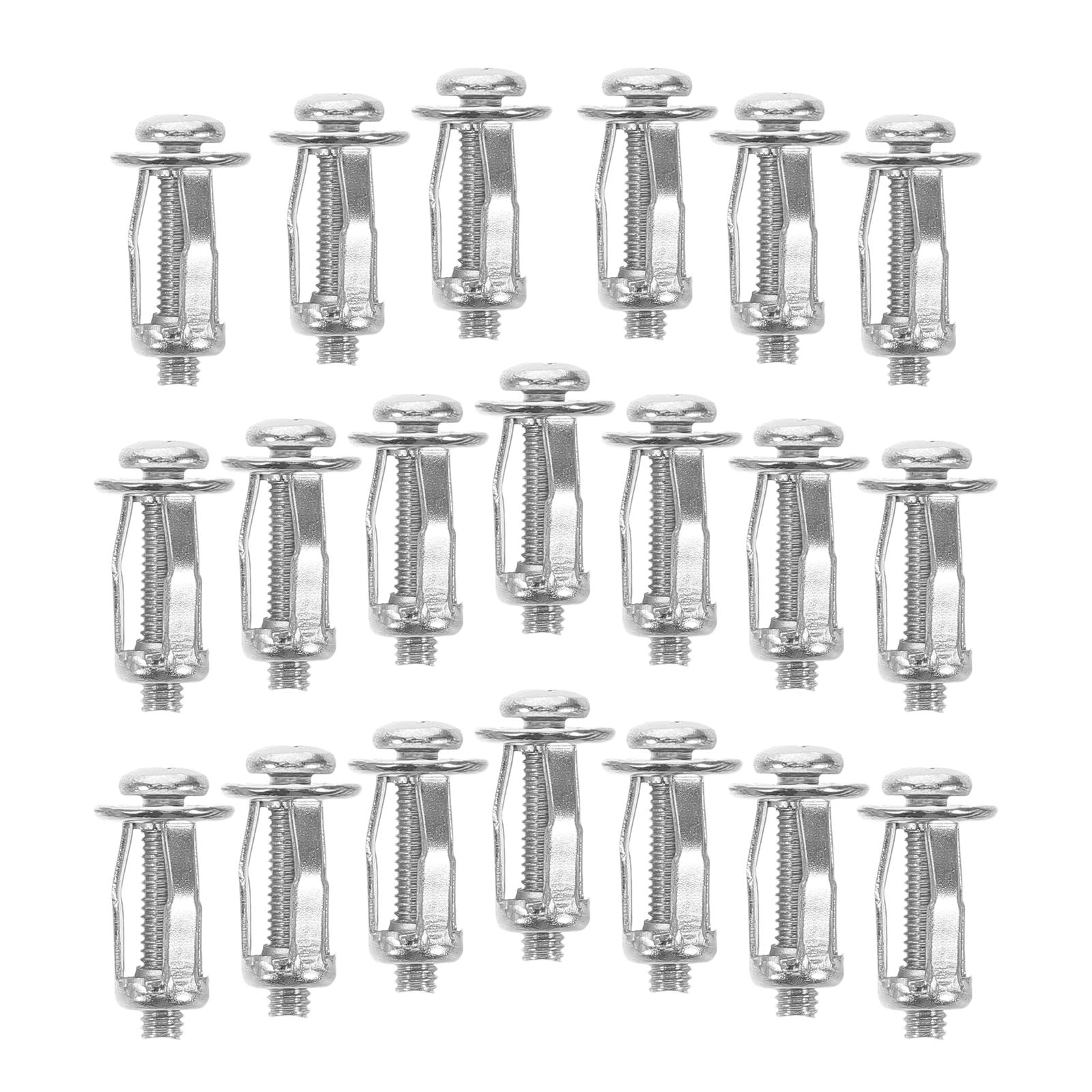 KAKOWELY 20Pack Container Fasteners Metal Petal Nut Silver for ...
