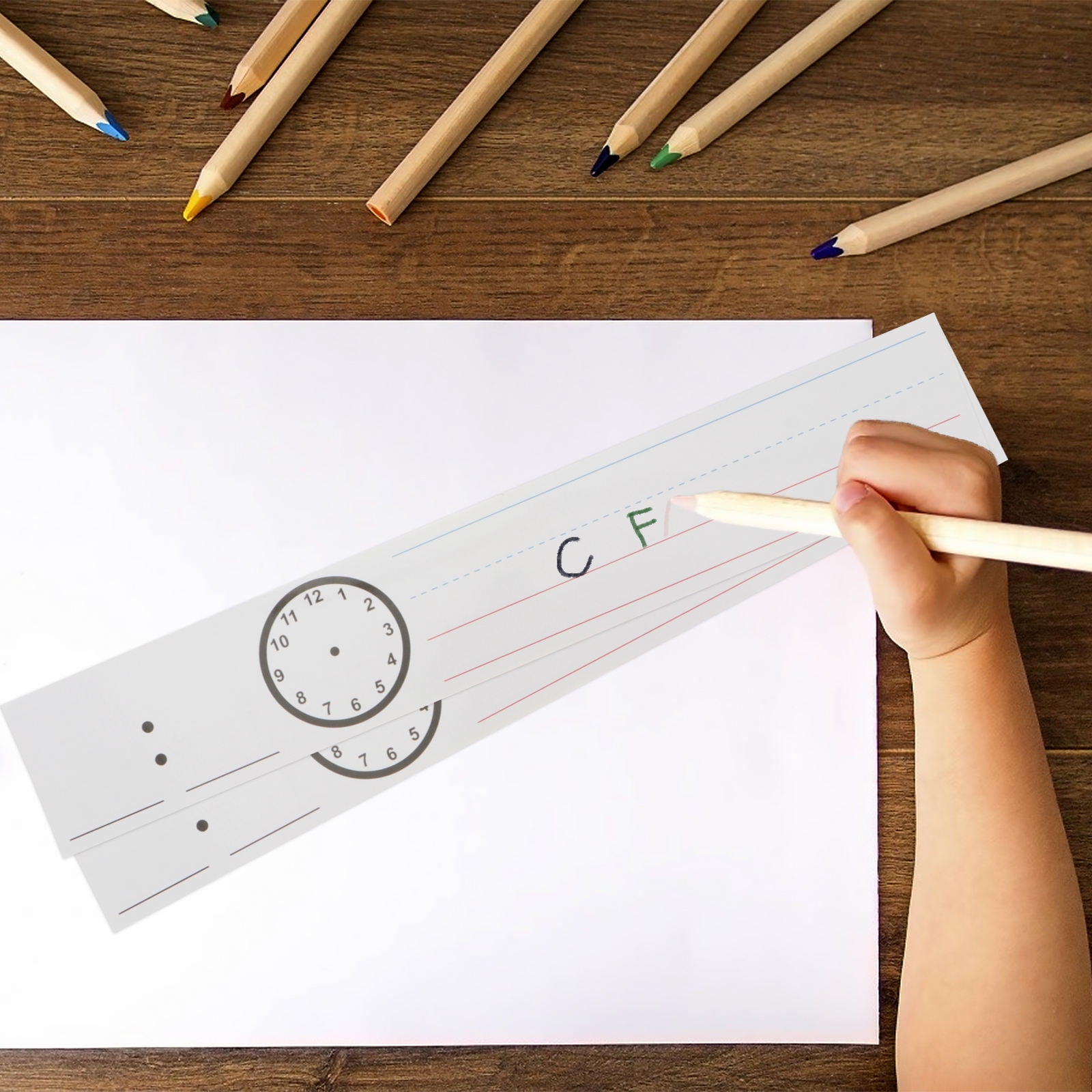 KAKOWELY 20Pcs White Paper Sentence Strips for Classroom Teaching Aid ...