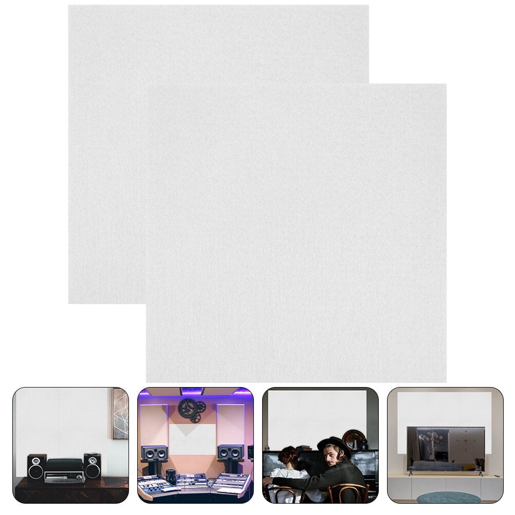 KAKOWELY 2Pcs Acoustic Wall Panels Decorative White Felt For Office 11 ...
