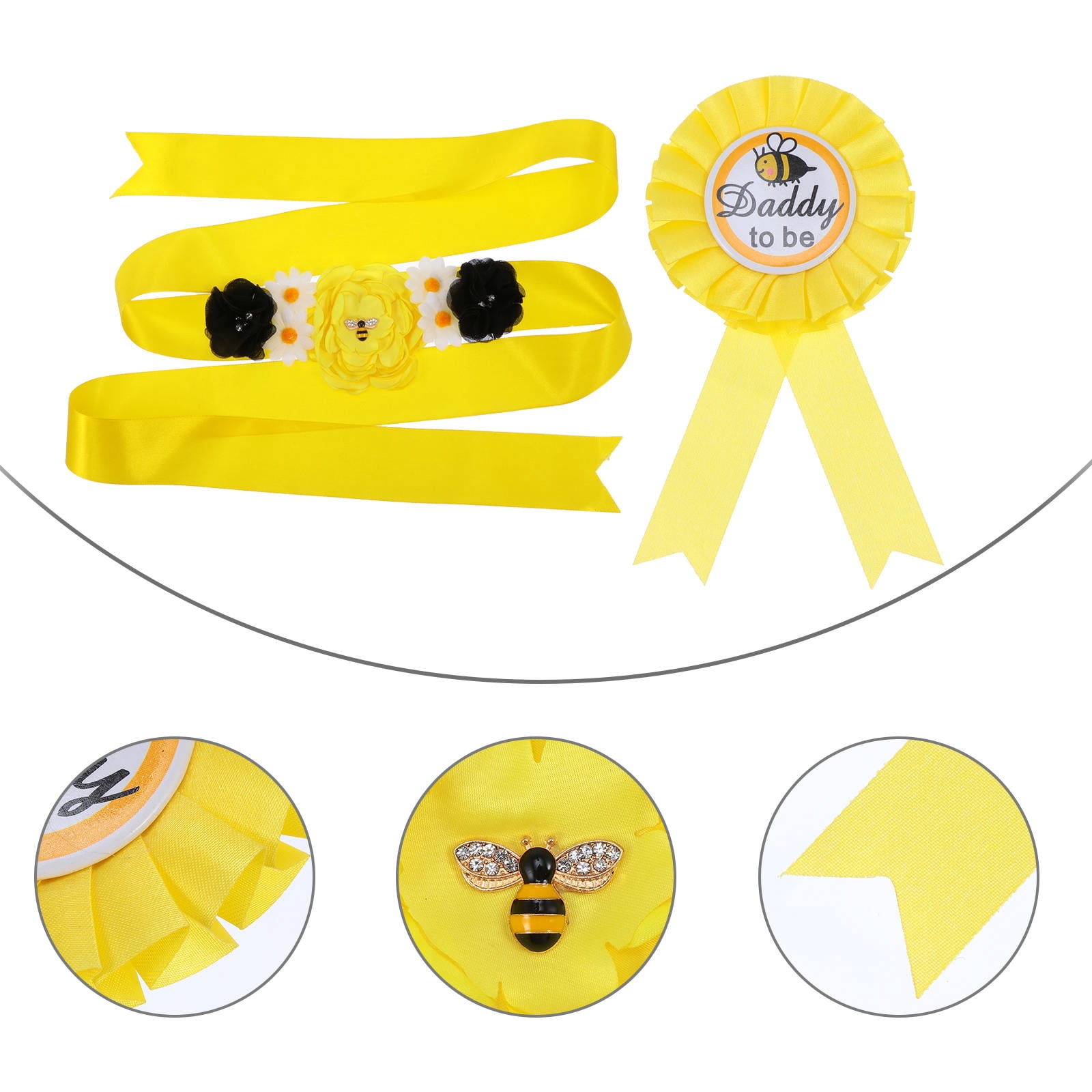 KAKOWELY 2Pcs Floral Maternity Sash for Baby Shower Mom to Be Belly ...