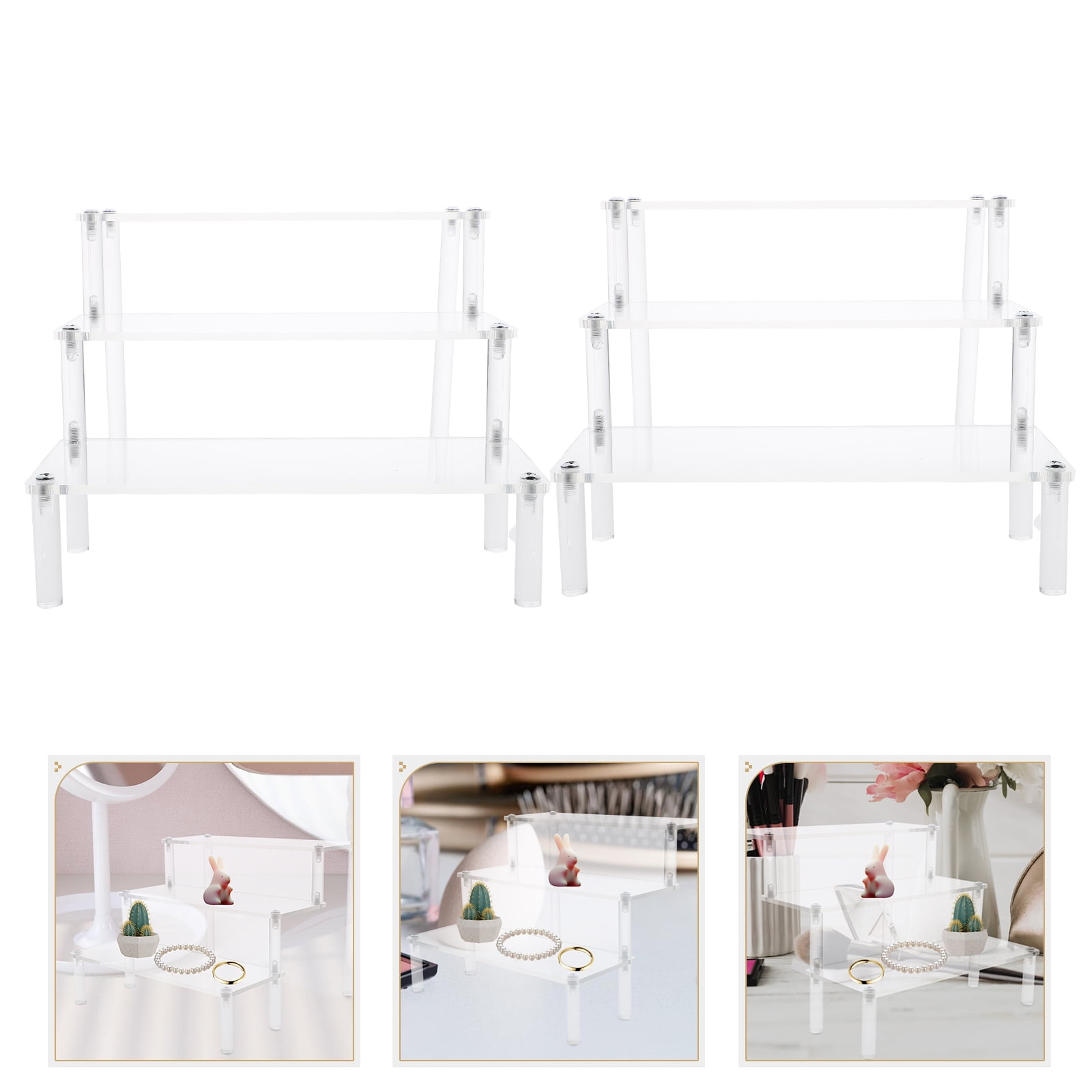 KAKOWELY 2Set Acrylic Display Racks for Storing and Showing Off ...