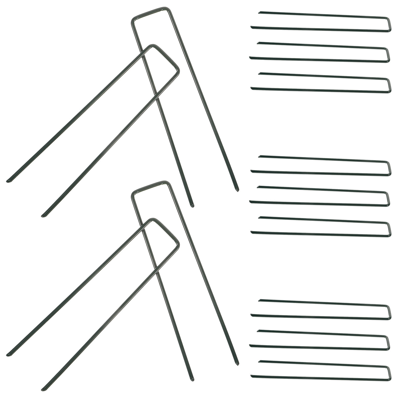 KAKOWELY 30Pcs U Shaped Metal Tent Stakes Heavy Duty for Camping and ...
