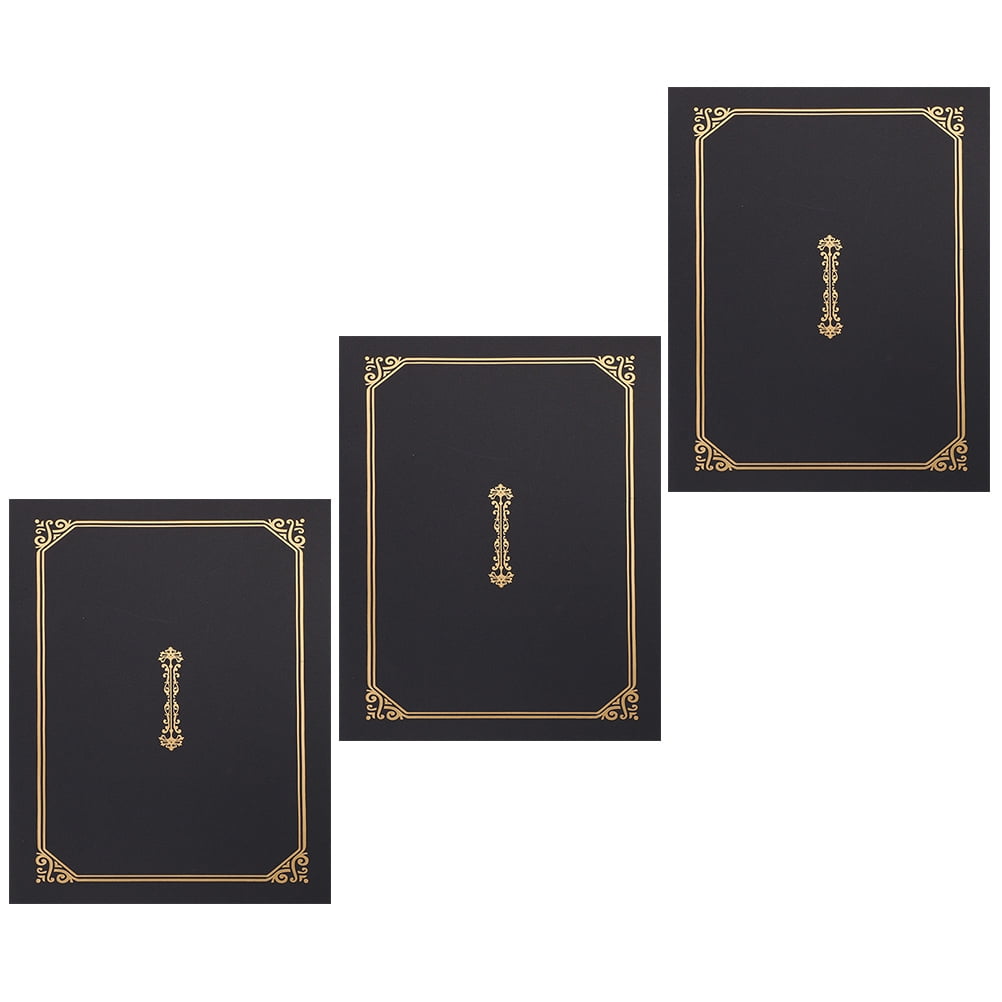 KAKOWELY Paper Diploma Holder Black 3Pcs 12.4X8.9X0.04In - Walmart.com