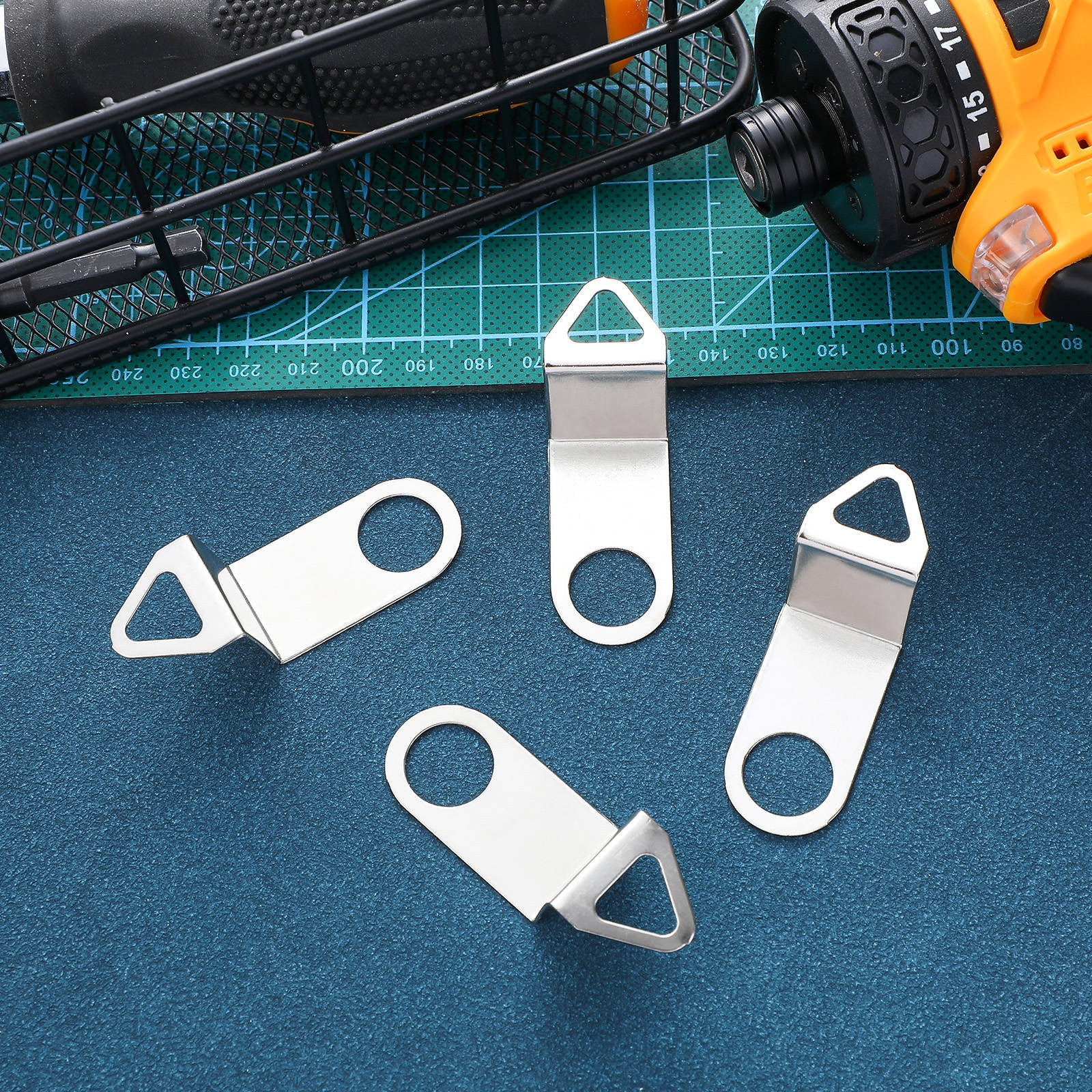 KAKOWELY Clock Replacement Parts Silver Hook Shape 4Pcs 2.4X0.8X0.8In ...