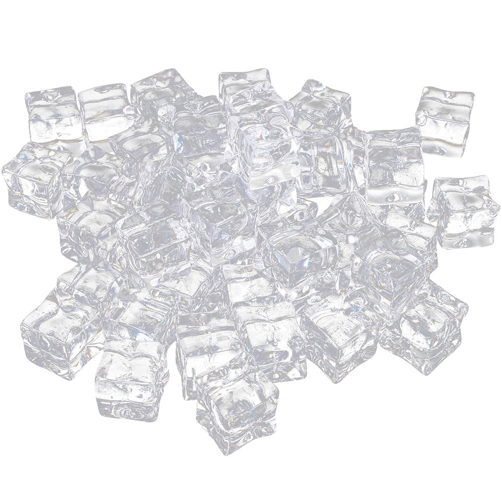 KAKOWELY 50Pack Faux Ice Cubes for Cake Shop and Coffee Shop - Walmart.com