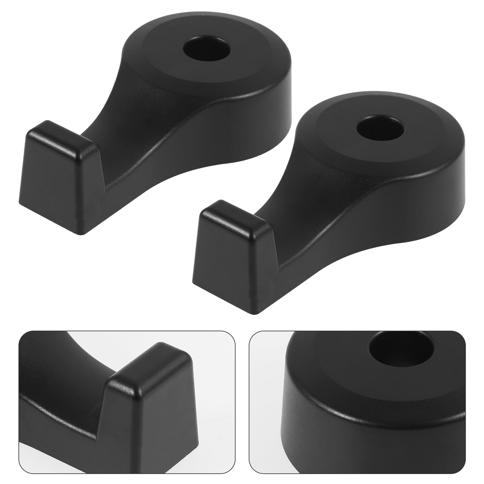 KAKOWELY 5Pack Black Engineering Plastic Seat Headrest Hook for Car ...