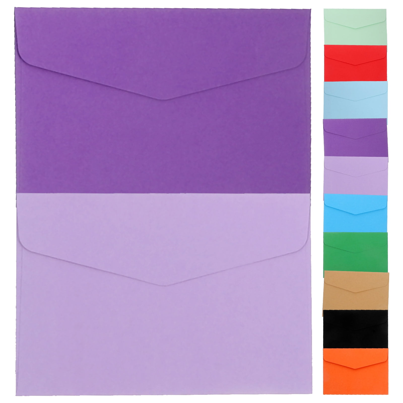 KAKOWELY 60Pcs Small Coloured Envelopes Assorted Color Rectangular ...