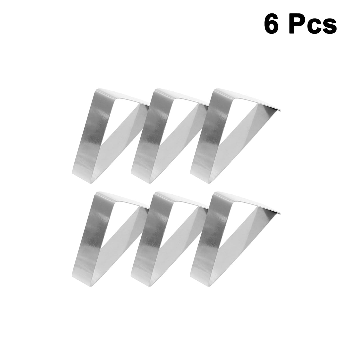 KAKOWELY 6Pack Table Cover Clamps Triangle Shape Stainless Steel for ...