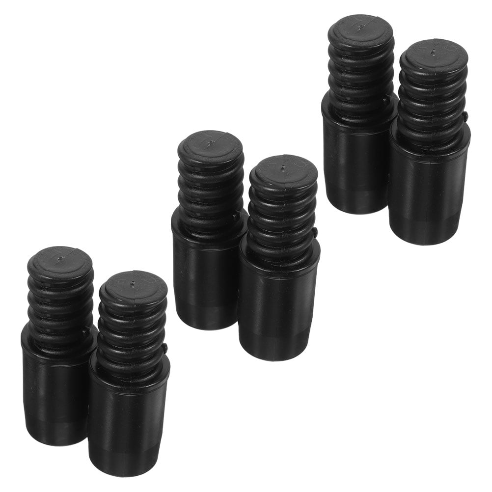 KAKOWELY 6Pcs Black Threaded Tip Repair Kit for Pole and Mop Pole 2 ...