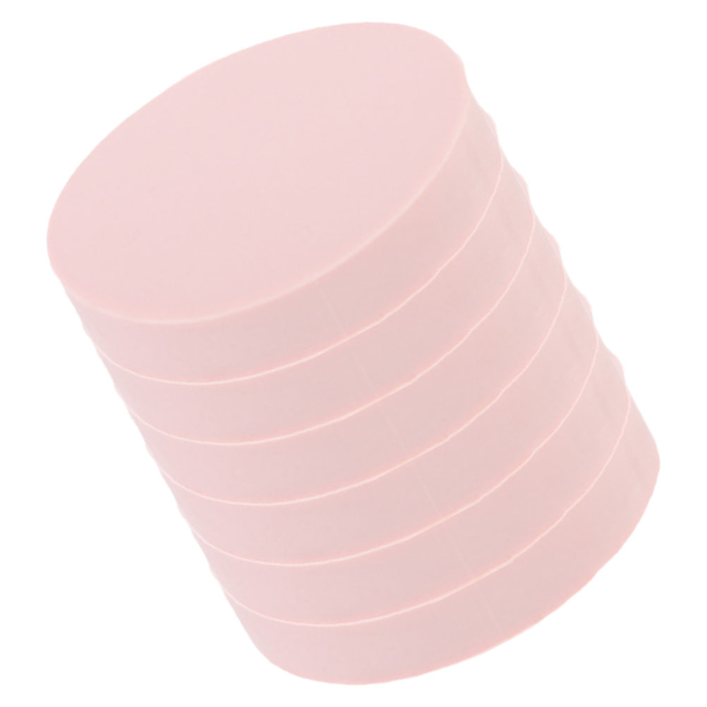 KAKOWELY 6Pcs Solid Rubber Blocks TPR Circular Pink White For Diy ...