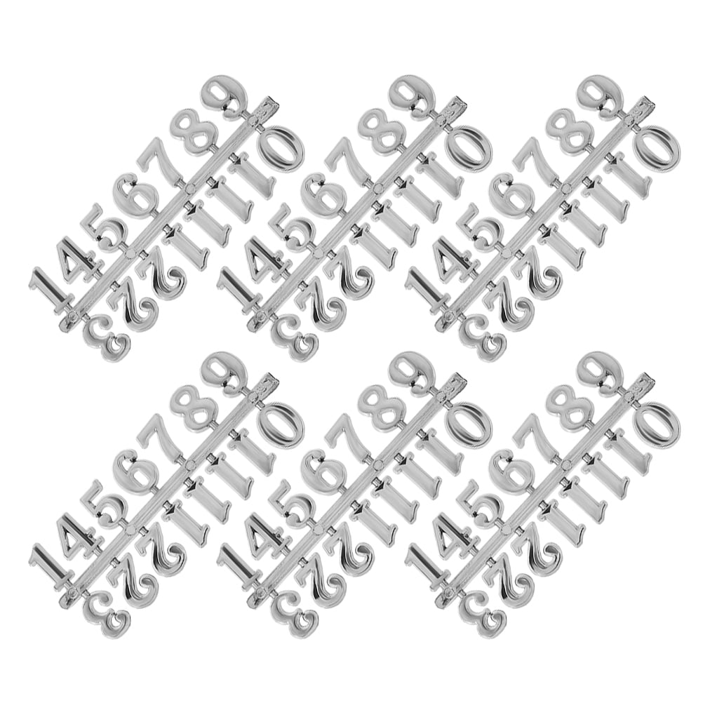 KAKOWELY 6Sets Clock Numerals Accessories For Wall Clocks Number In ...