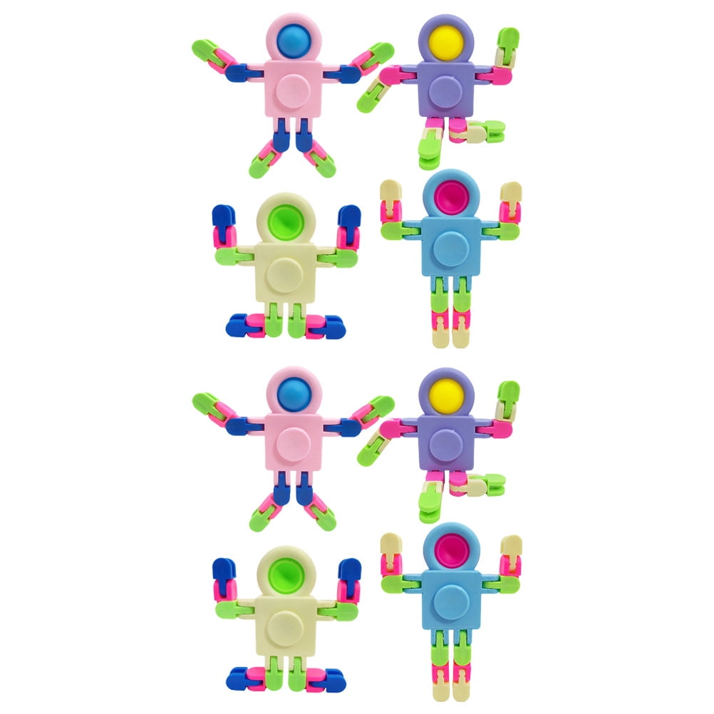 KAKOWELY 8Pcs Fidget Hand Sensory Toy Plastic Material for Family ...