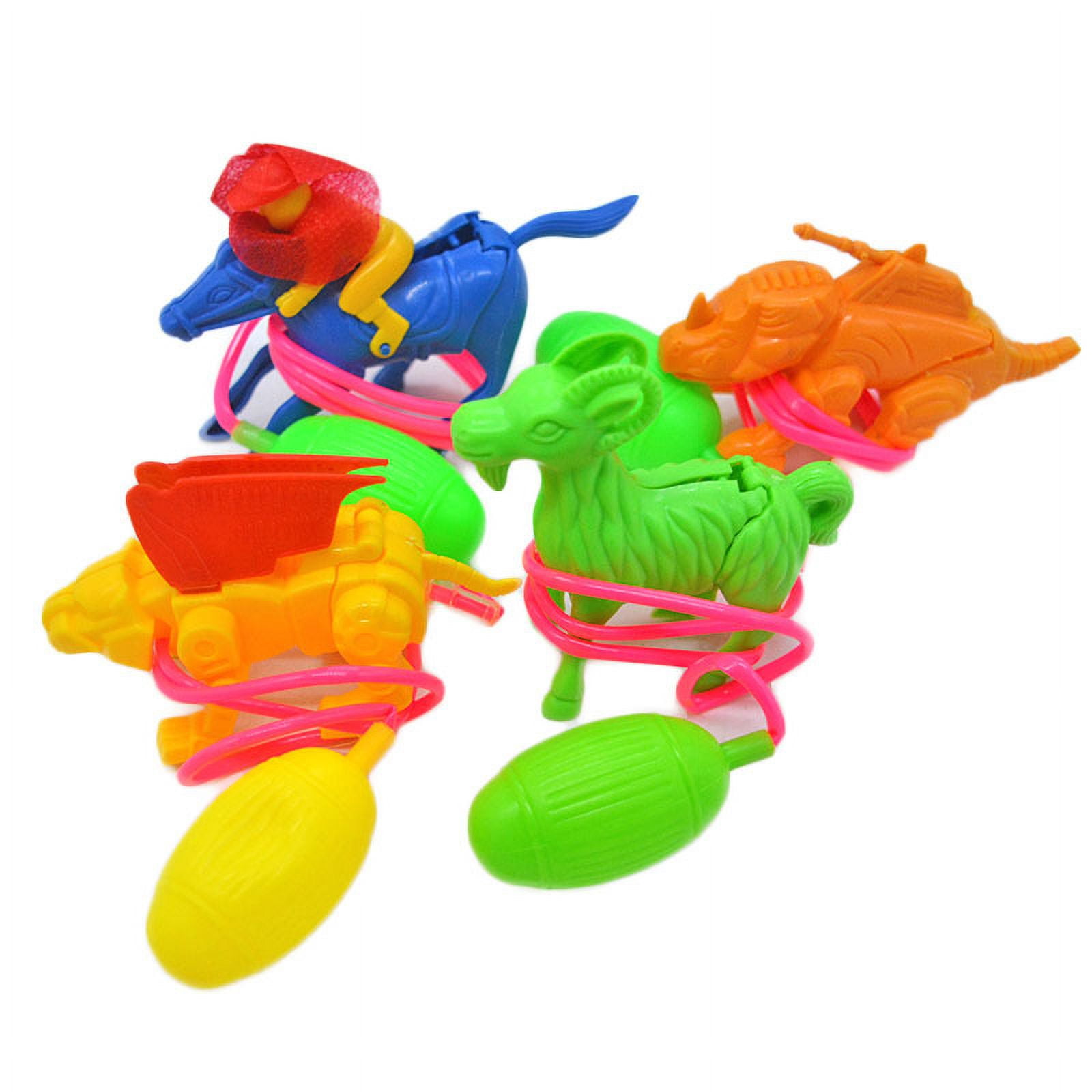 KAKOWELY 8Pcs Jumping Horse Toys For Toddler Girls Pvc Made Pneumatic ...